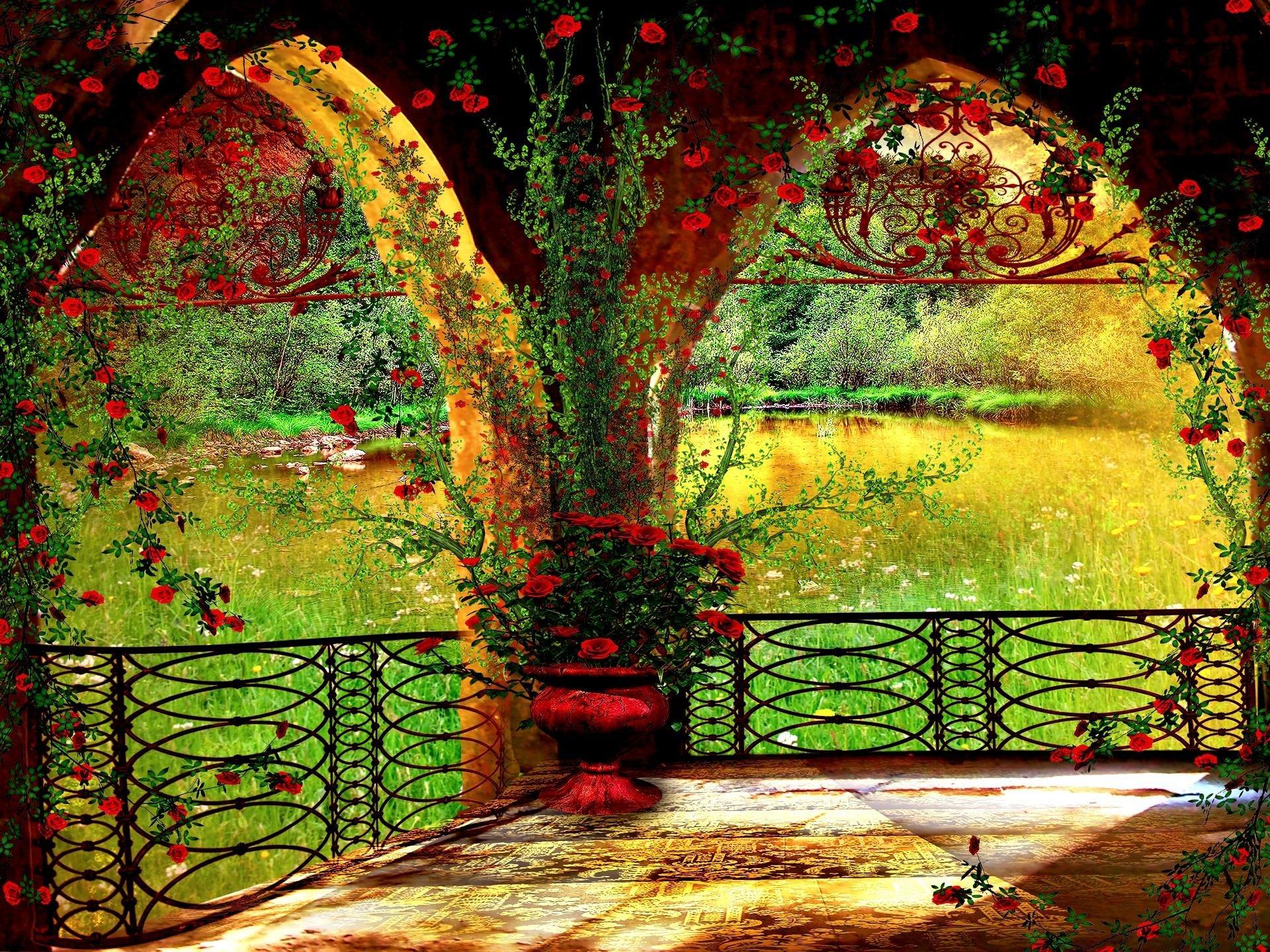 Rose And Fence Wallpapers - Wallpaper Cave