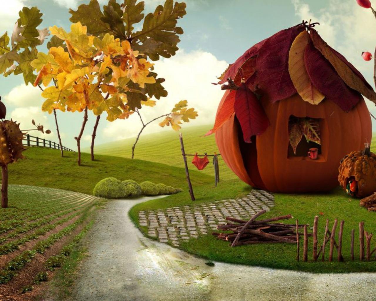 Autumn Village Wallpapers - Wallpaper Cave