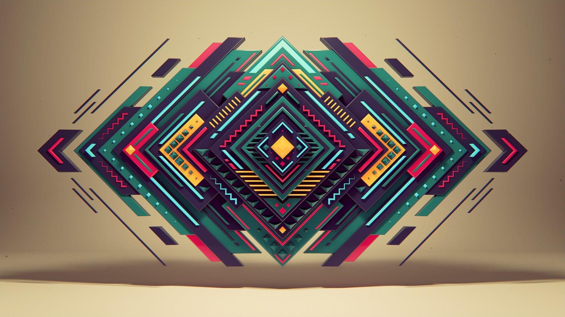 Modern Shapes Graphic For Colorful Background