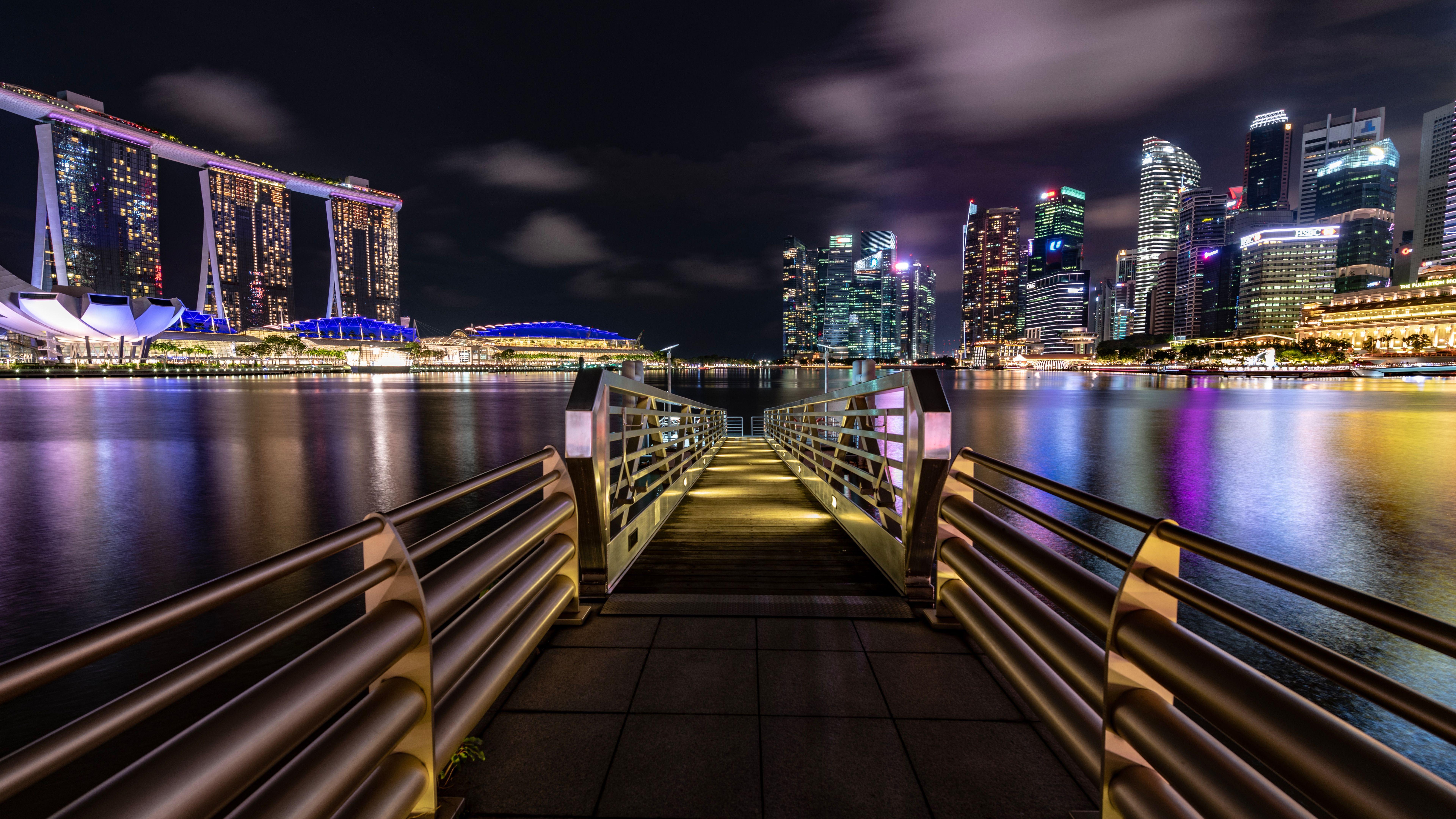 Marina Bay Night Singapore Wallpapers - Wallpaper Cave