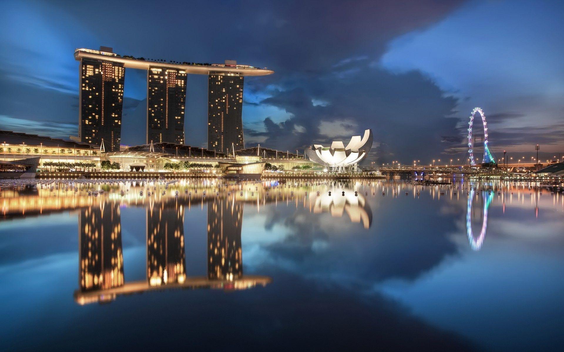 Marina Bay Night Singapore Wallpapers - Wallpaper Cave