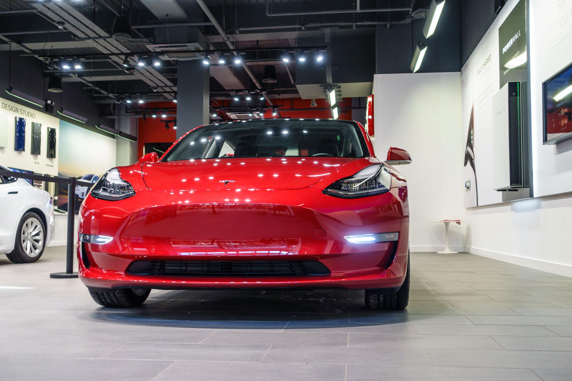 Tesla Model 3 Electric Car Red Wallpapers - Wallpaper Cave