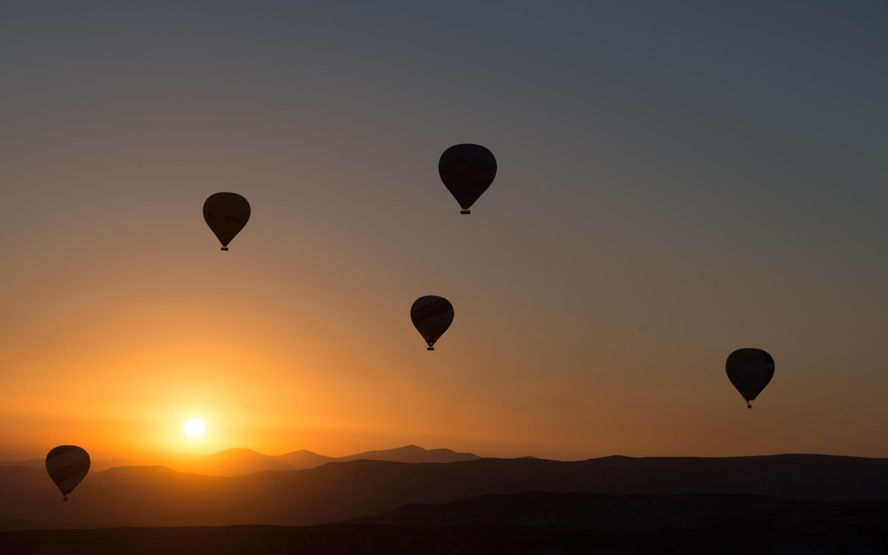 Balloons Over Sunset Wallpapers - Wallpaper Cave