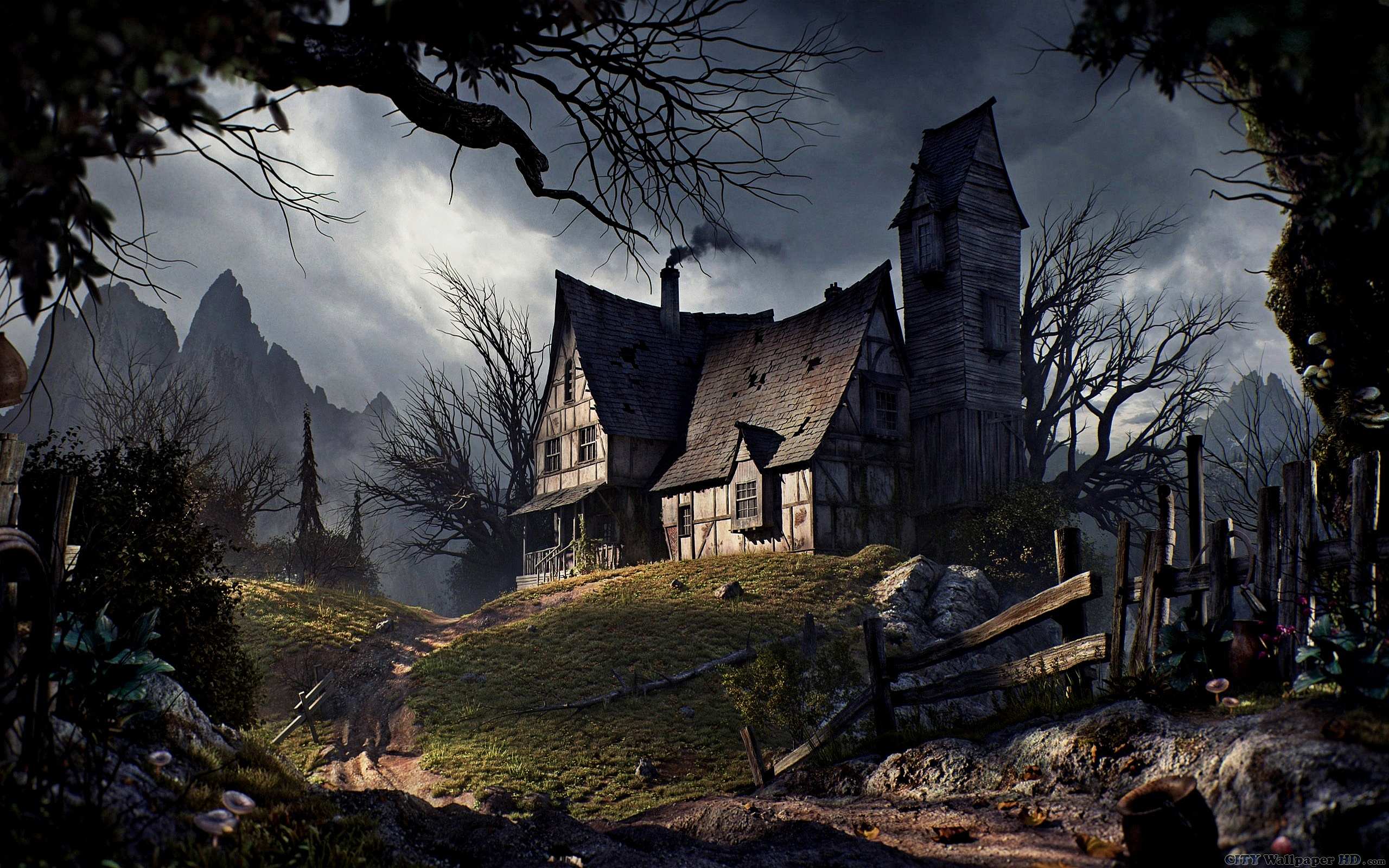 Halloween House Wallpapers - Wallpaper Cave