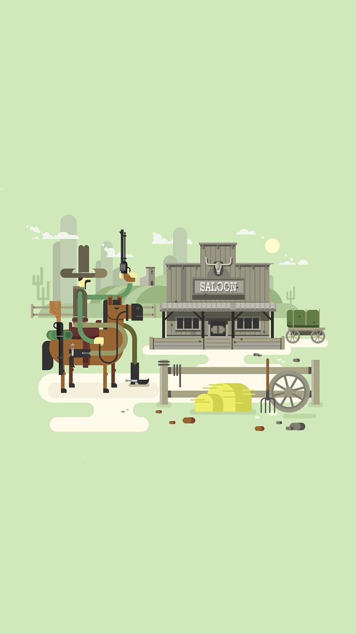 Cowboy Minimalist Wallpapers - Wallpaper Cave