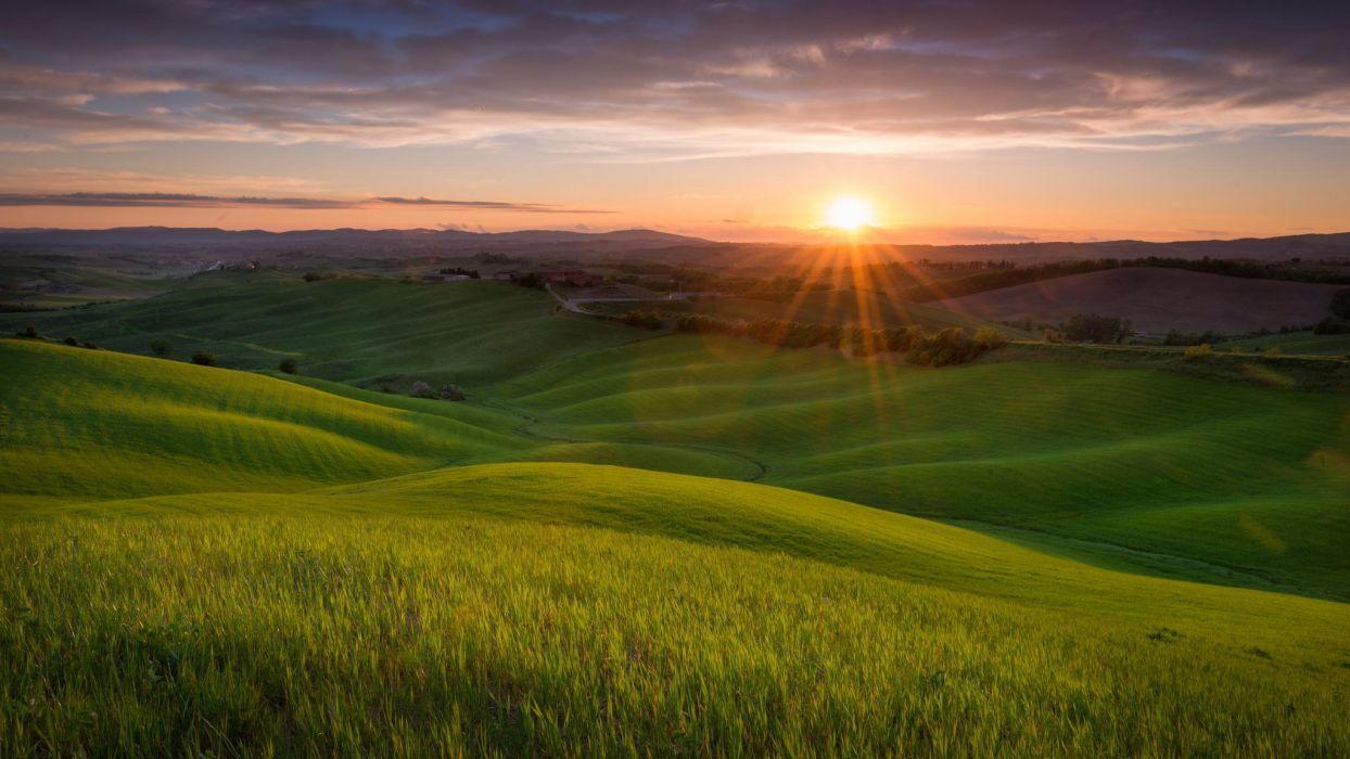 Tuscany Sunset Wallpapers - Wallpaper Cave