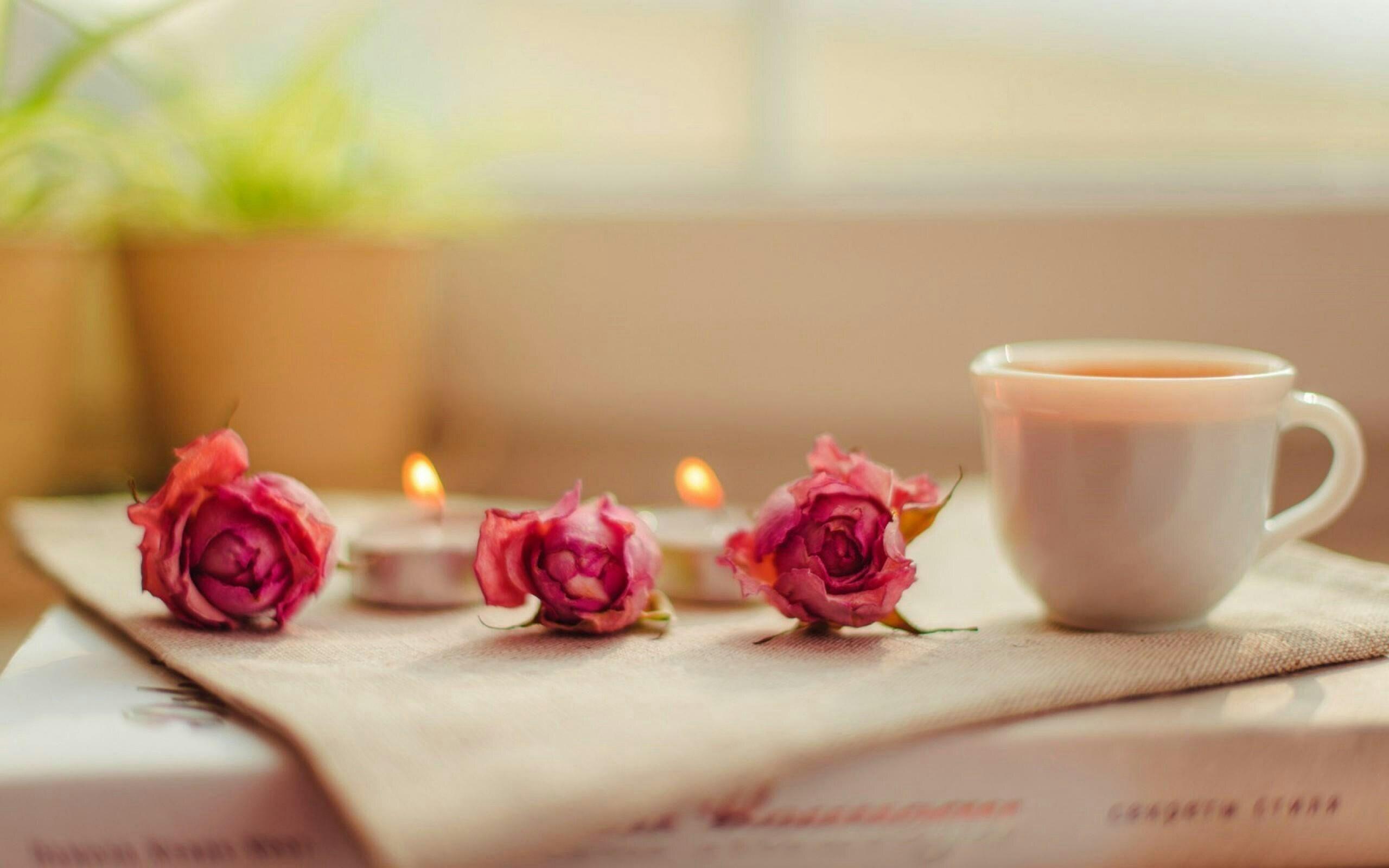 Coffee With Rose Wallpapers - Wallpaper Cave