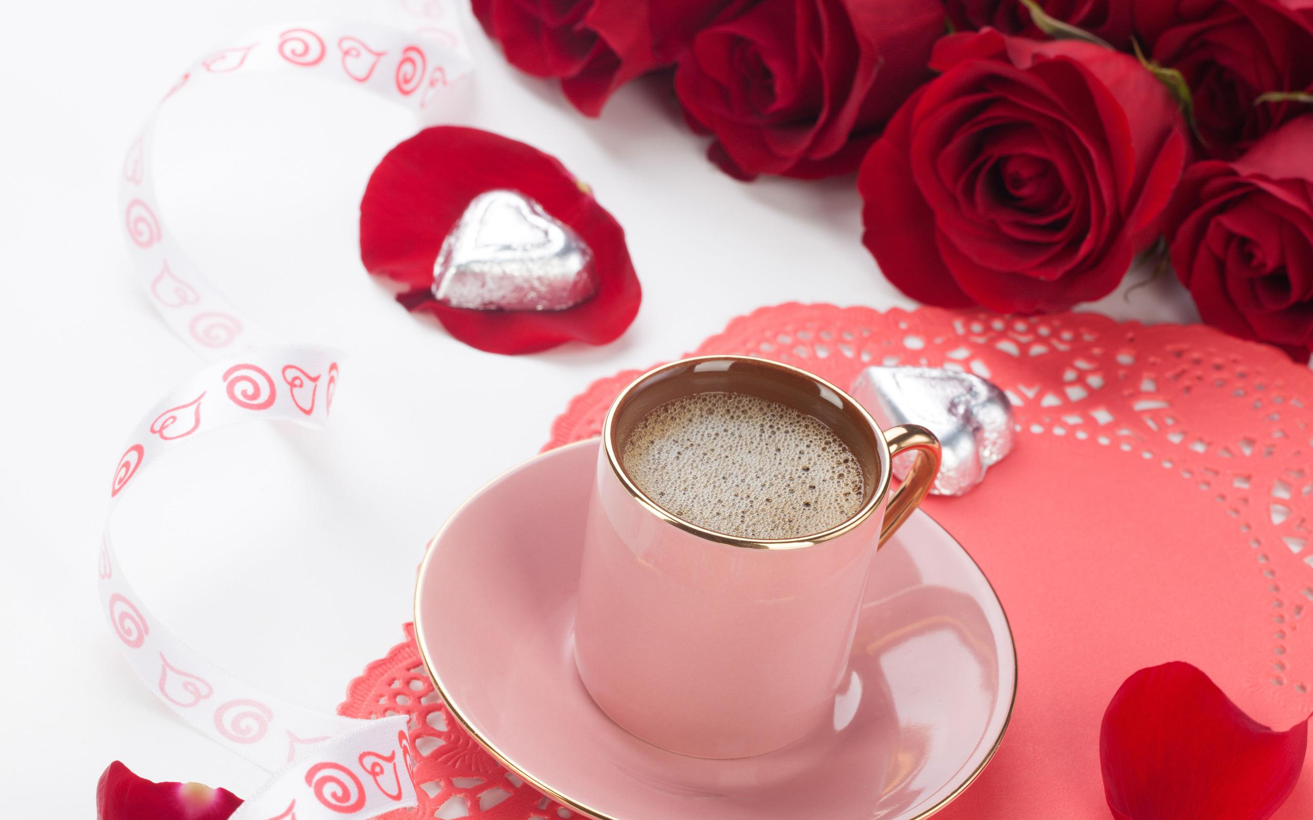 Coffee With Rose Wallpapers - Wallpaper Cave