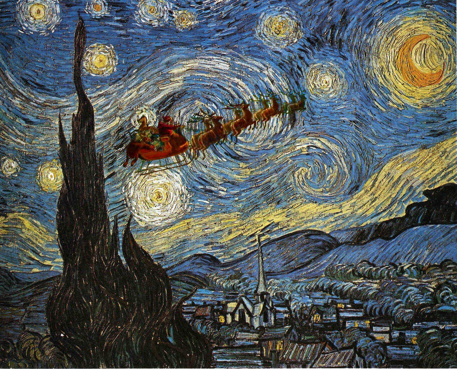 Starry Night Santa Claus Wallpapers - Wallpaper Cave
