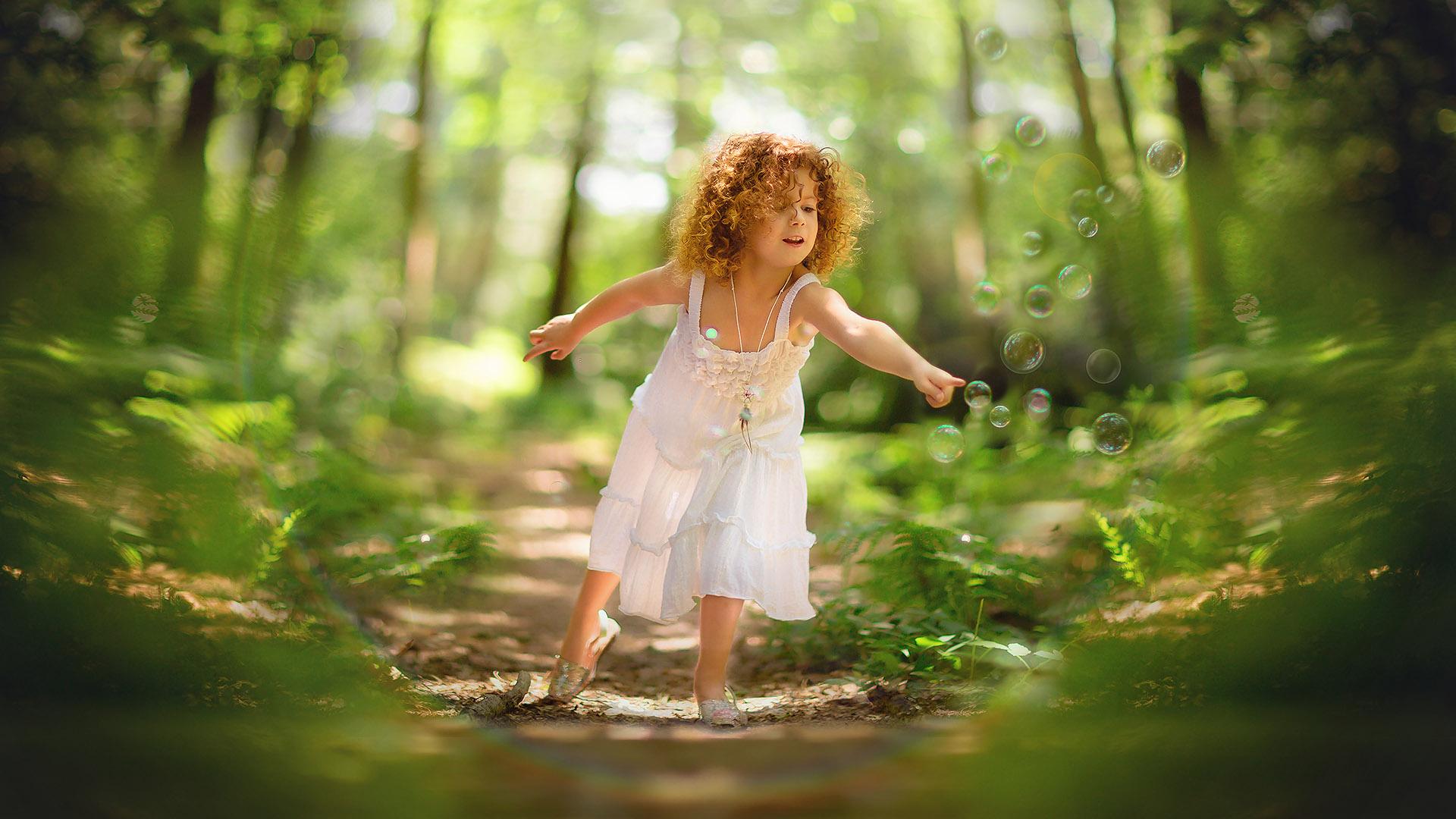 Little Girl Forest Wallpapers - Wallpaper Cave