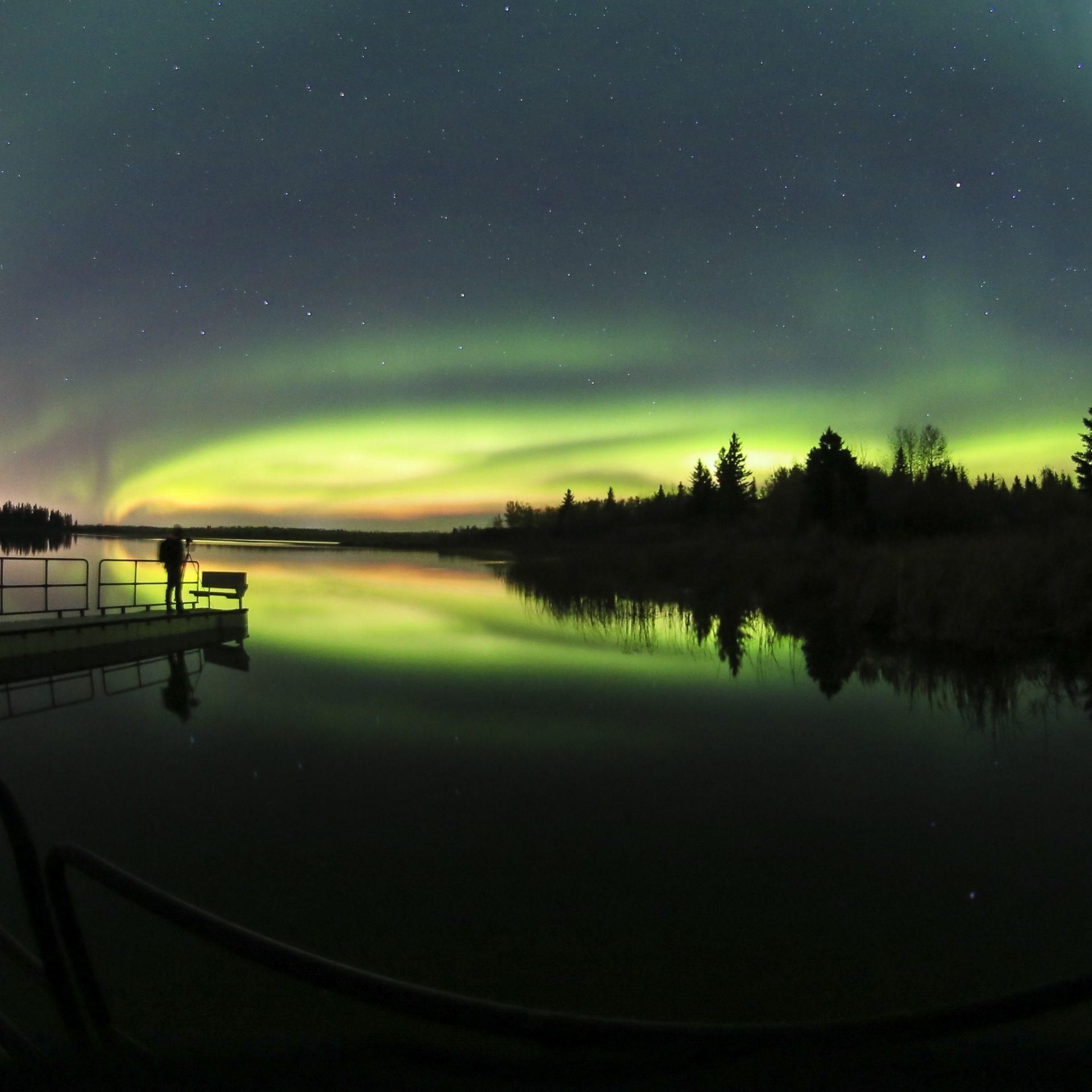 Astotin Lake Northern Lights Wallpapers - Wallpaper Cave