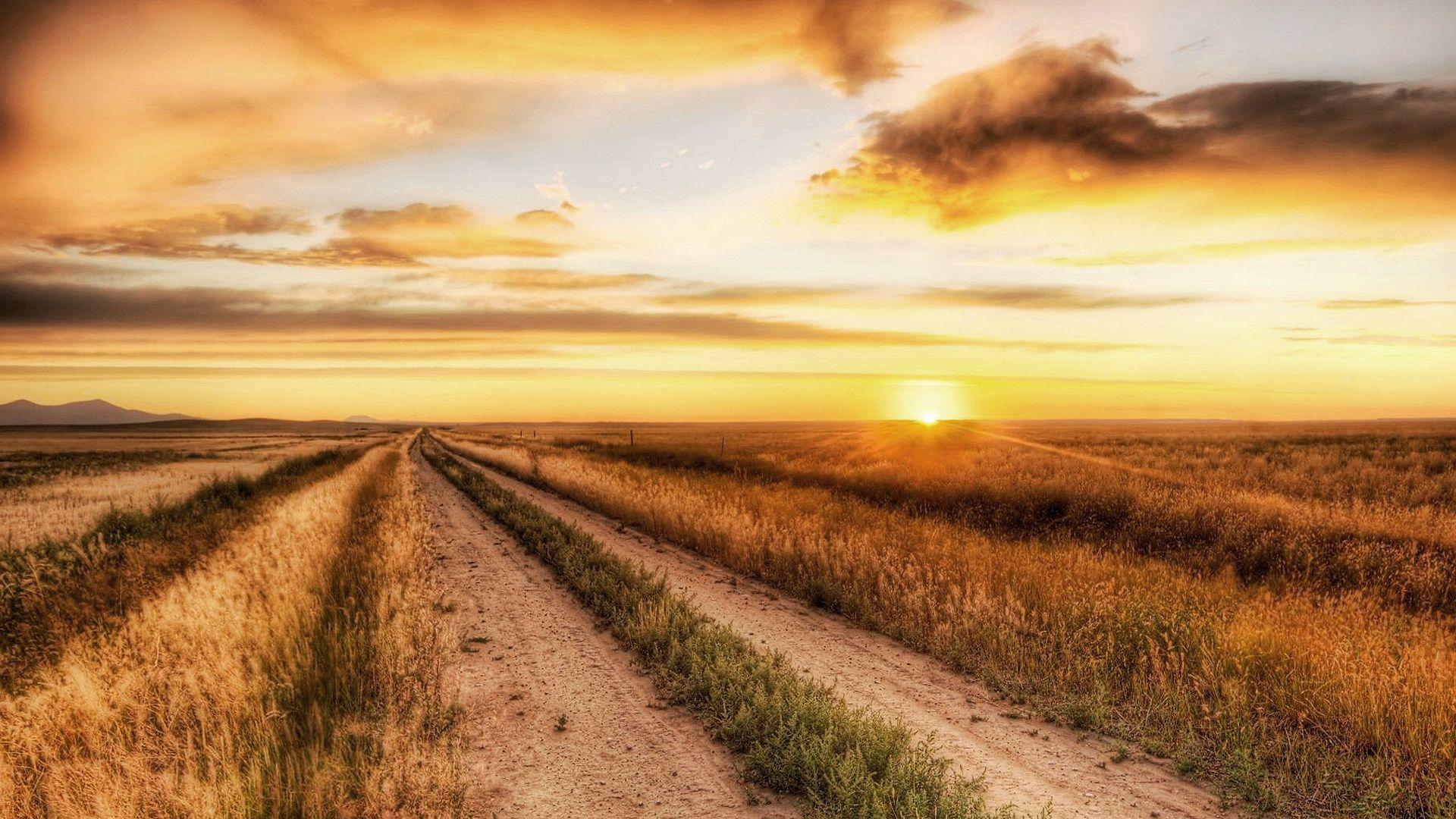 Sunset Countryside Wallpapers - Wallpaper Cave