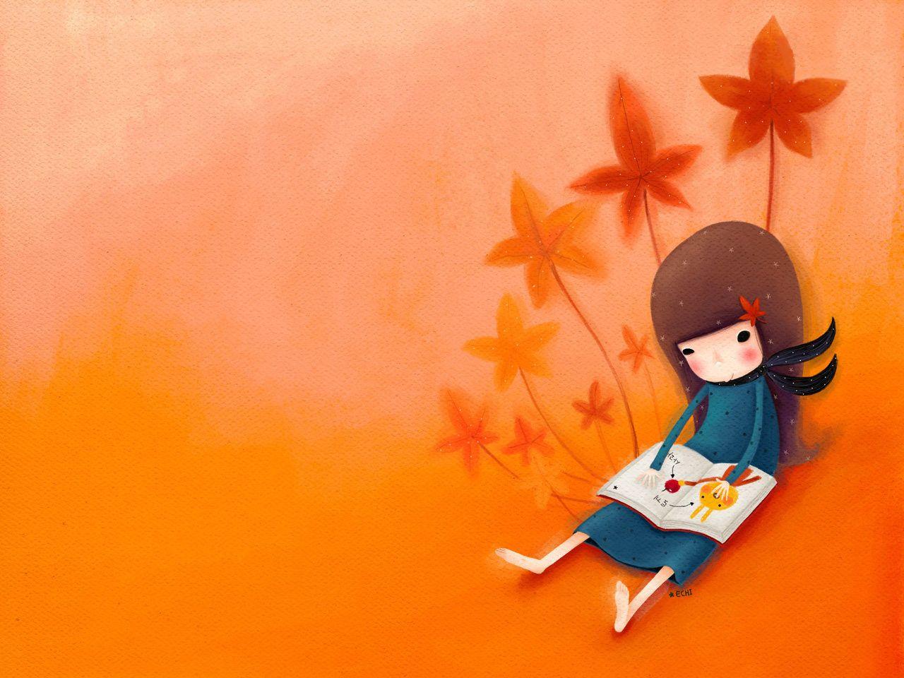 Girl Reading Book Desktop Wallpapers - Wallpaper Cave