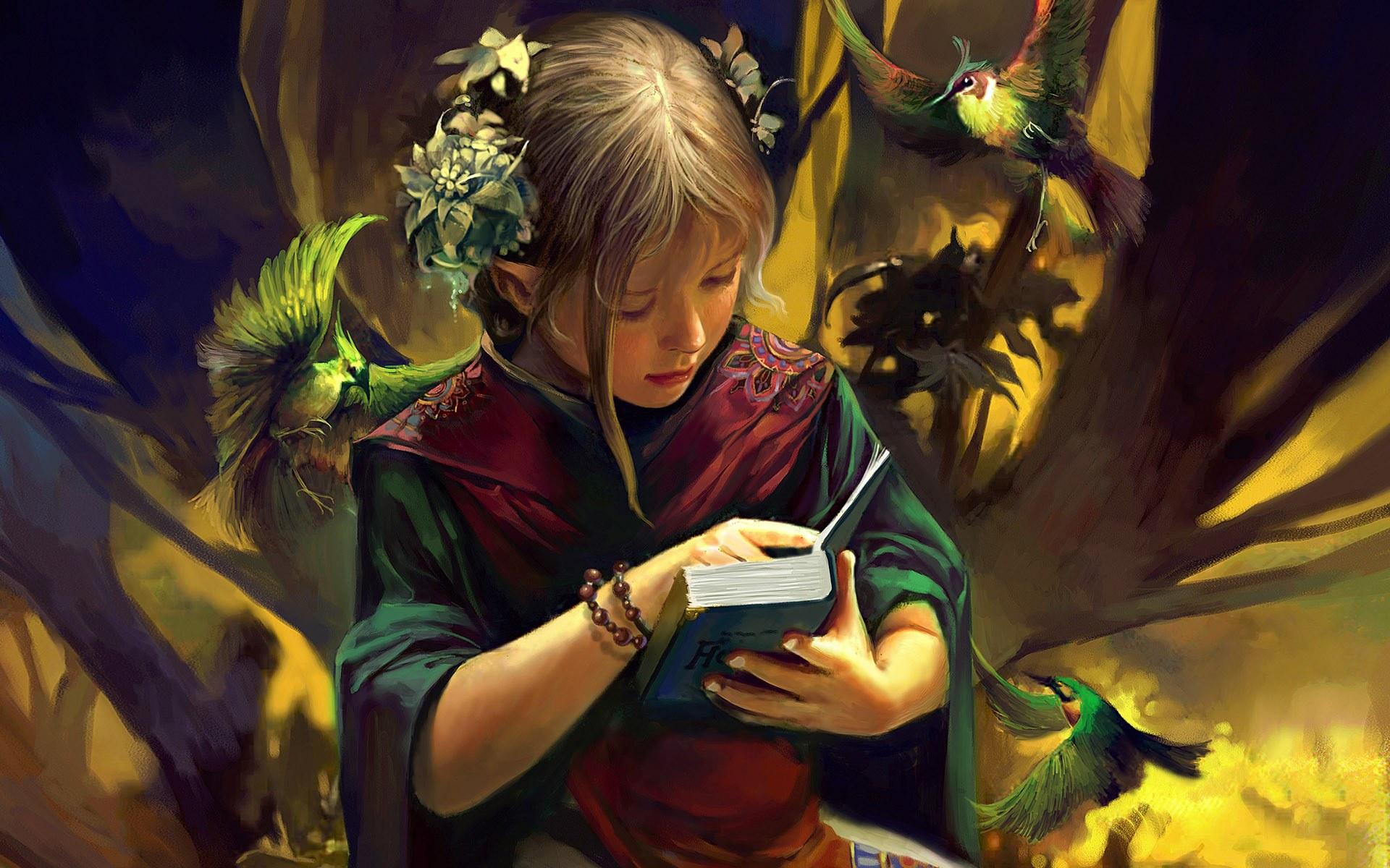 Girl Reading Book Desktop Wallpapers - Wallpaper Cave