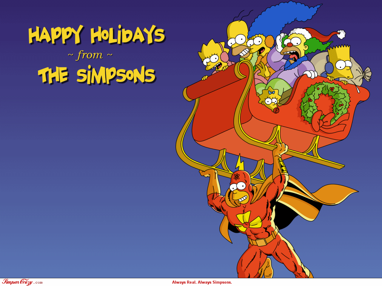 Christmas Simpsons Wallpapers - Wallpaper Cave