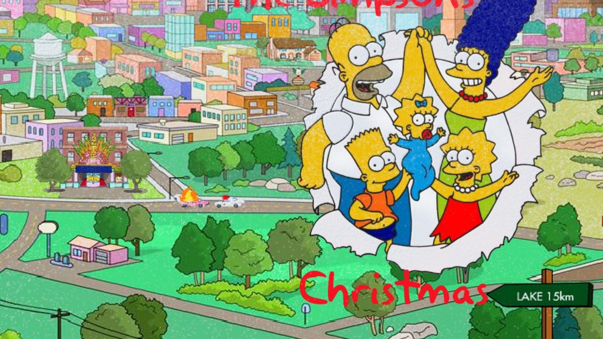 Christmas Simpsons Wallpapers - Wallpaper Cave