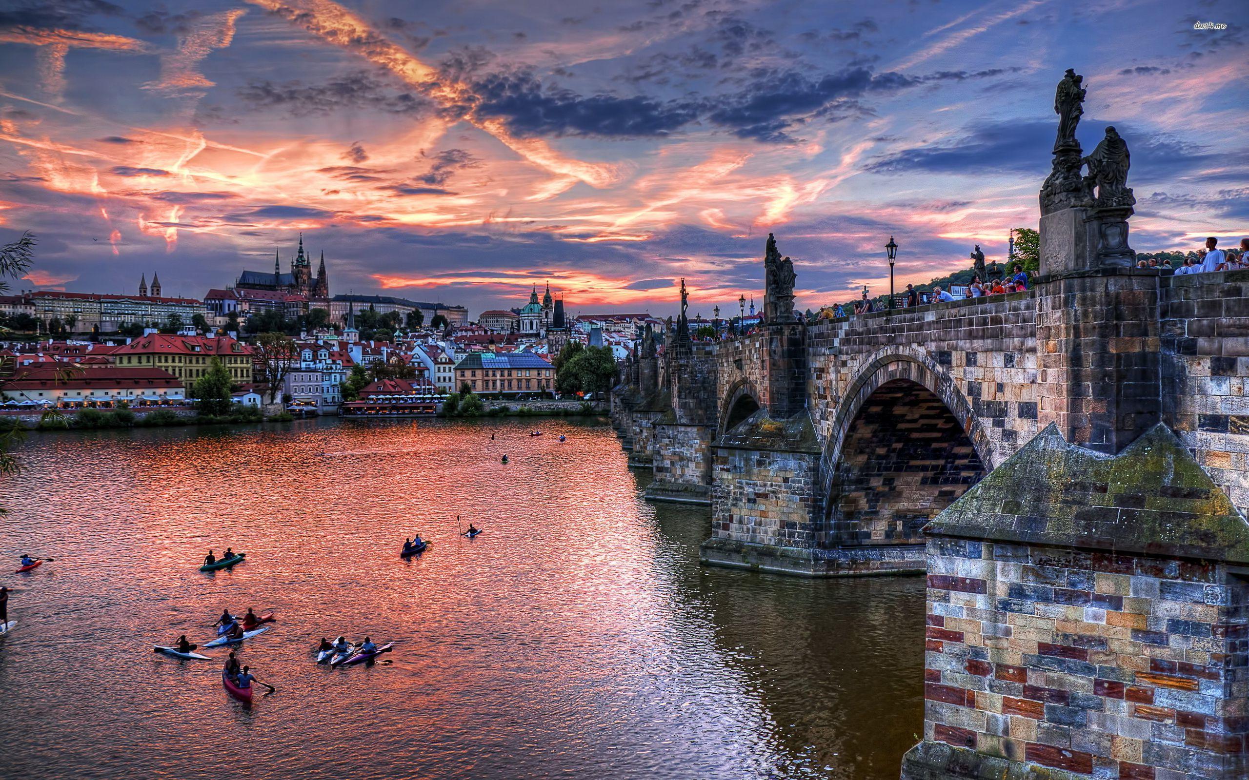 Sunset Prague Wallpapers - Wallpaper Cave