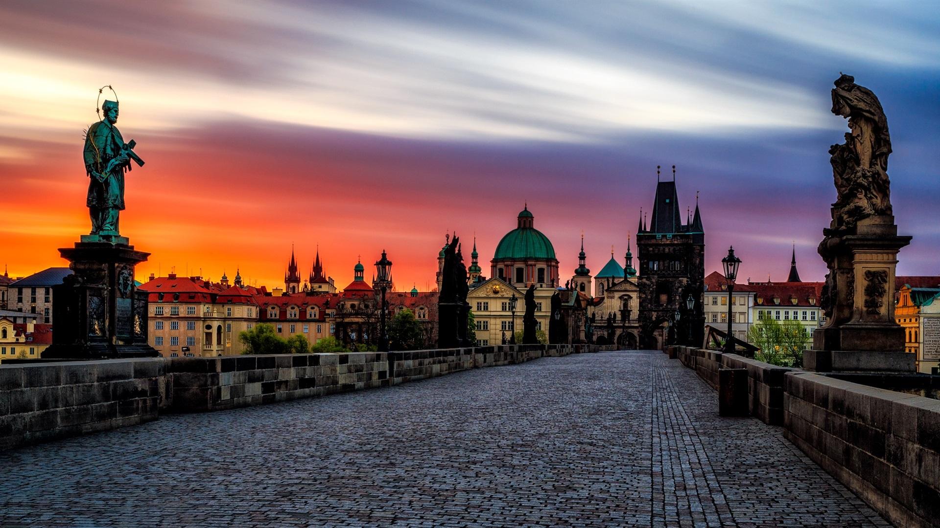 Sunset Prague Wallpapers - Wallpaper Cave