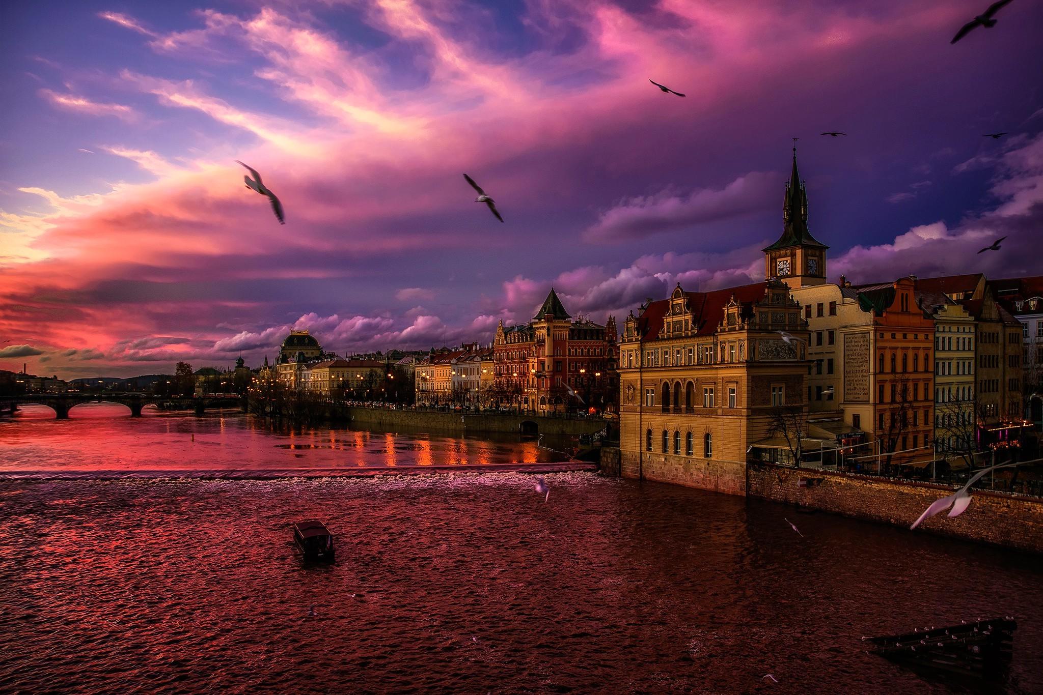 Sunset Prague Wallpapers - Wallpaper Cave