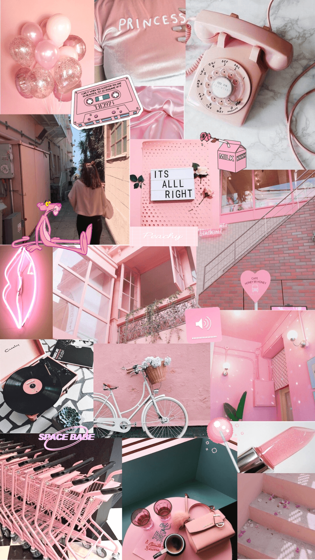 Pink Aesthetic Collage Wallpapers Wallpaper Cave