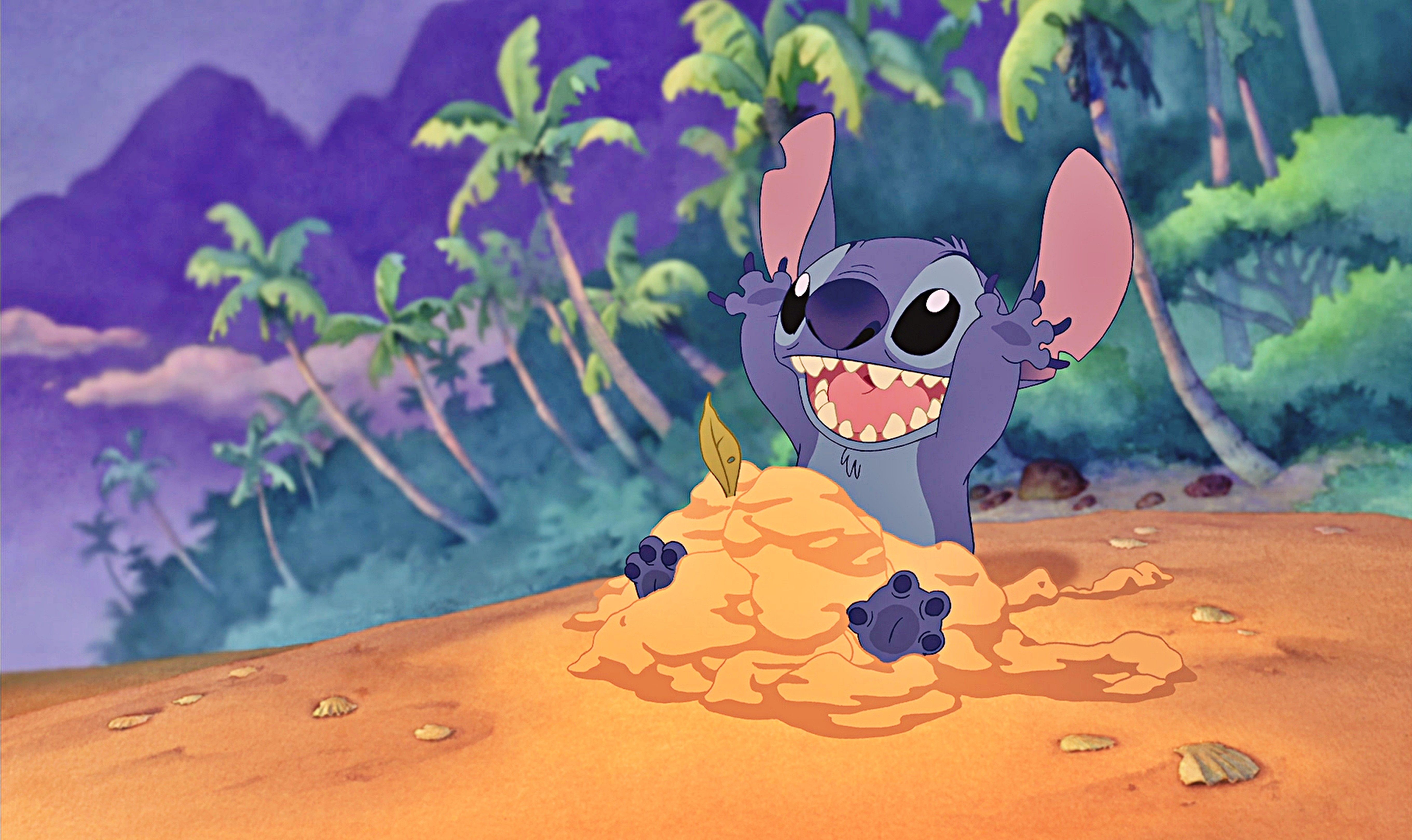Stitch Wallpaper Lucu 3d Antoni Gambar