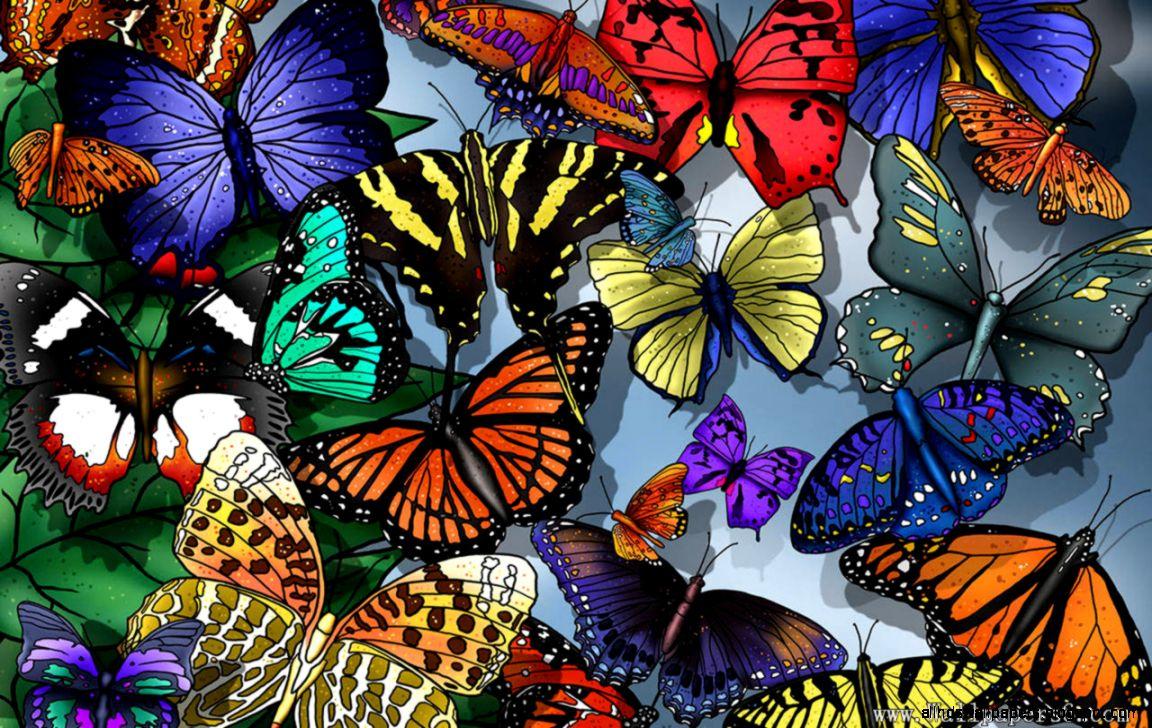 Rainbow Butterfly Wallpapers - Wallpaper Cave