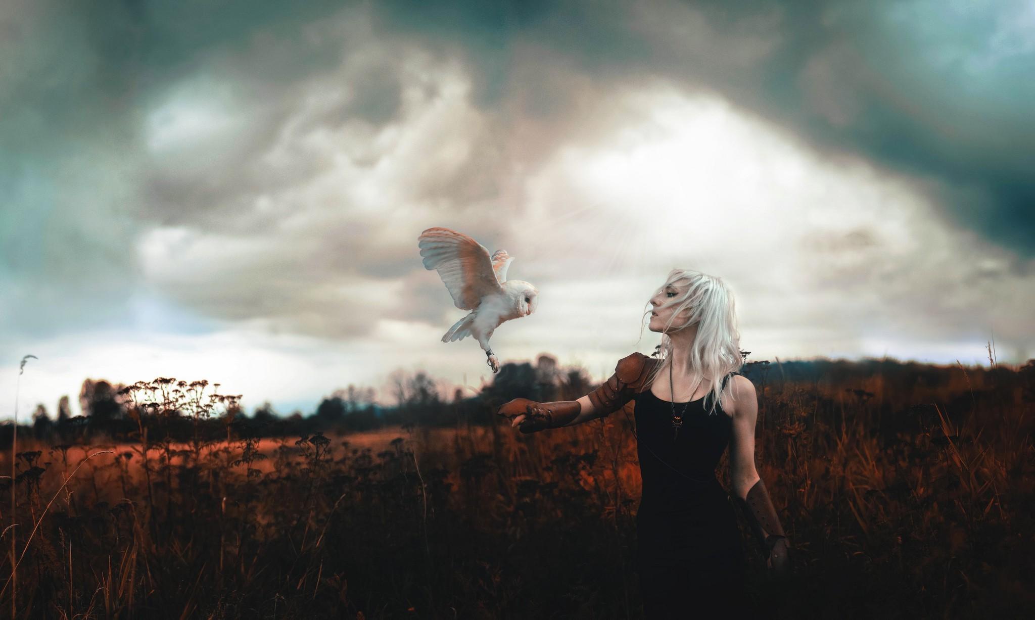 Women And Owls Wallpapers - Wallpaper Cave