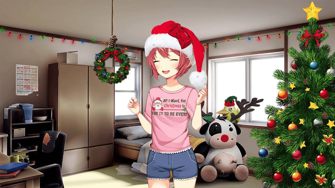 Doki Doki Literature Club Christmas Wallpapers Wallpaper Cave