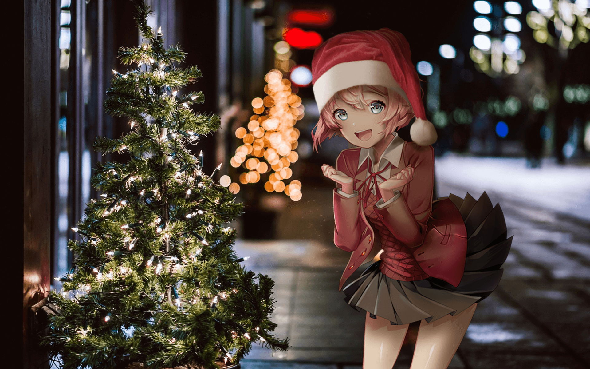 Doki Doki Literature Club Christmas Wallpapers Wallpaper Cave