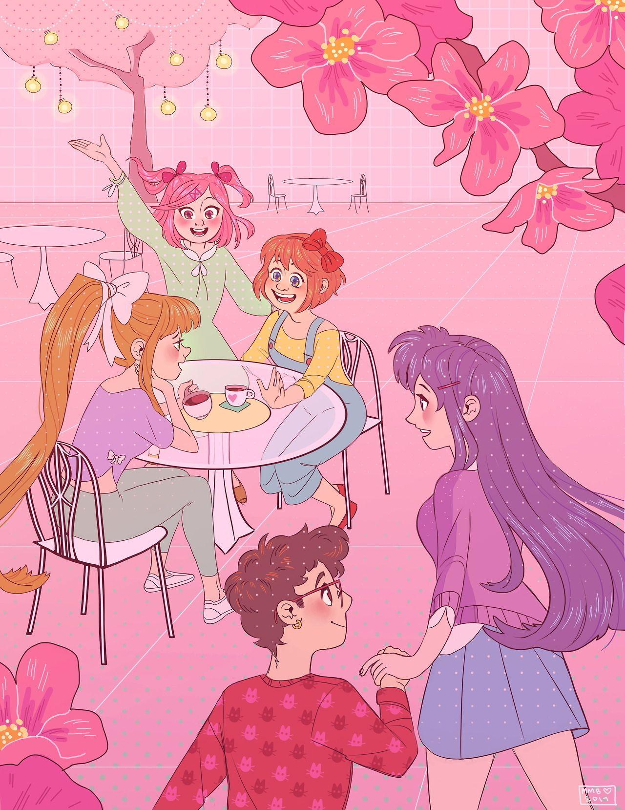 Doki Doki Literature Club Christmas Wallpapers - Wallpaper Cave