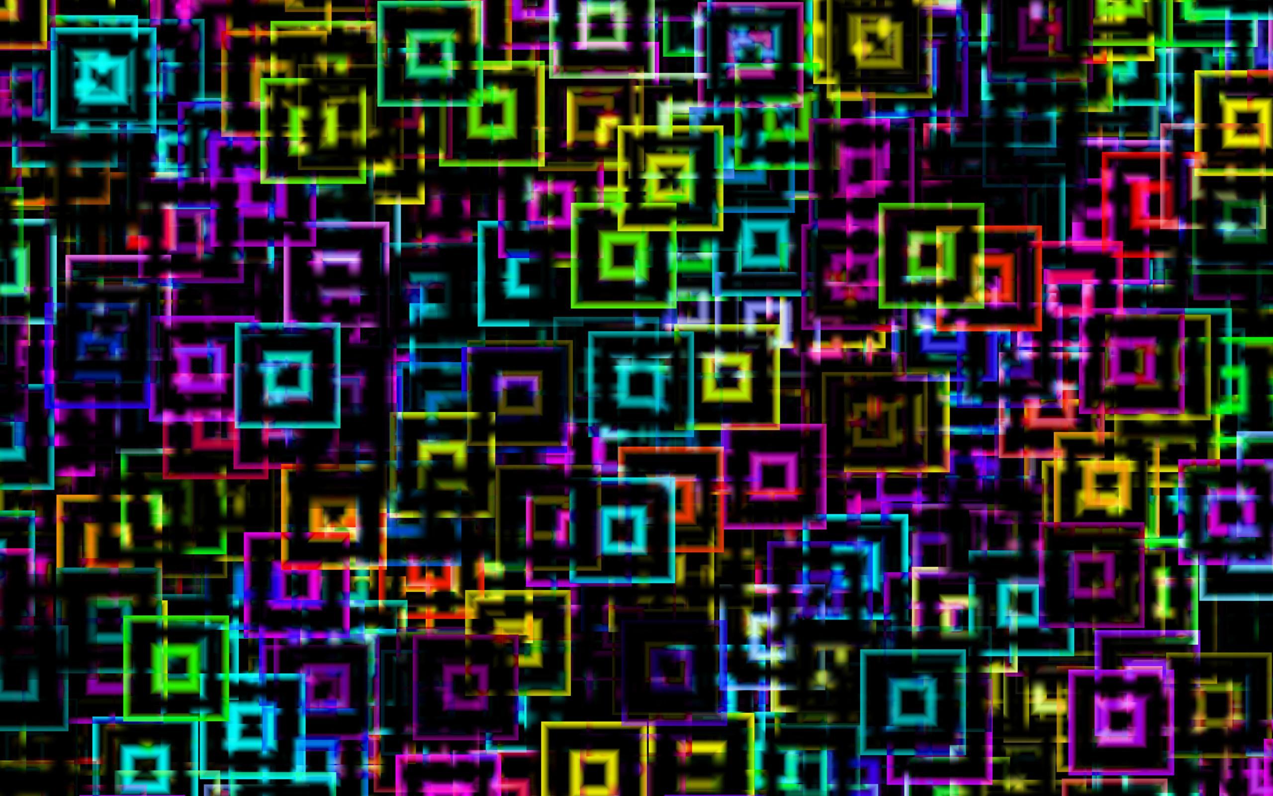 Blue Digital Art Squares Wallpapers - Wallpaper Cave