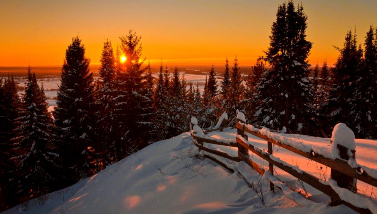 Winter Fence Wallpapers - Wallpaper Cave