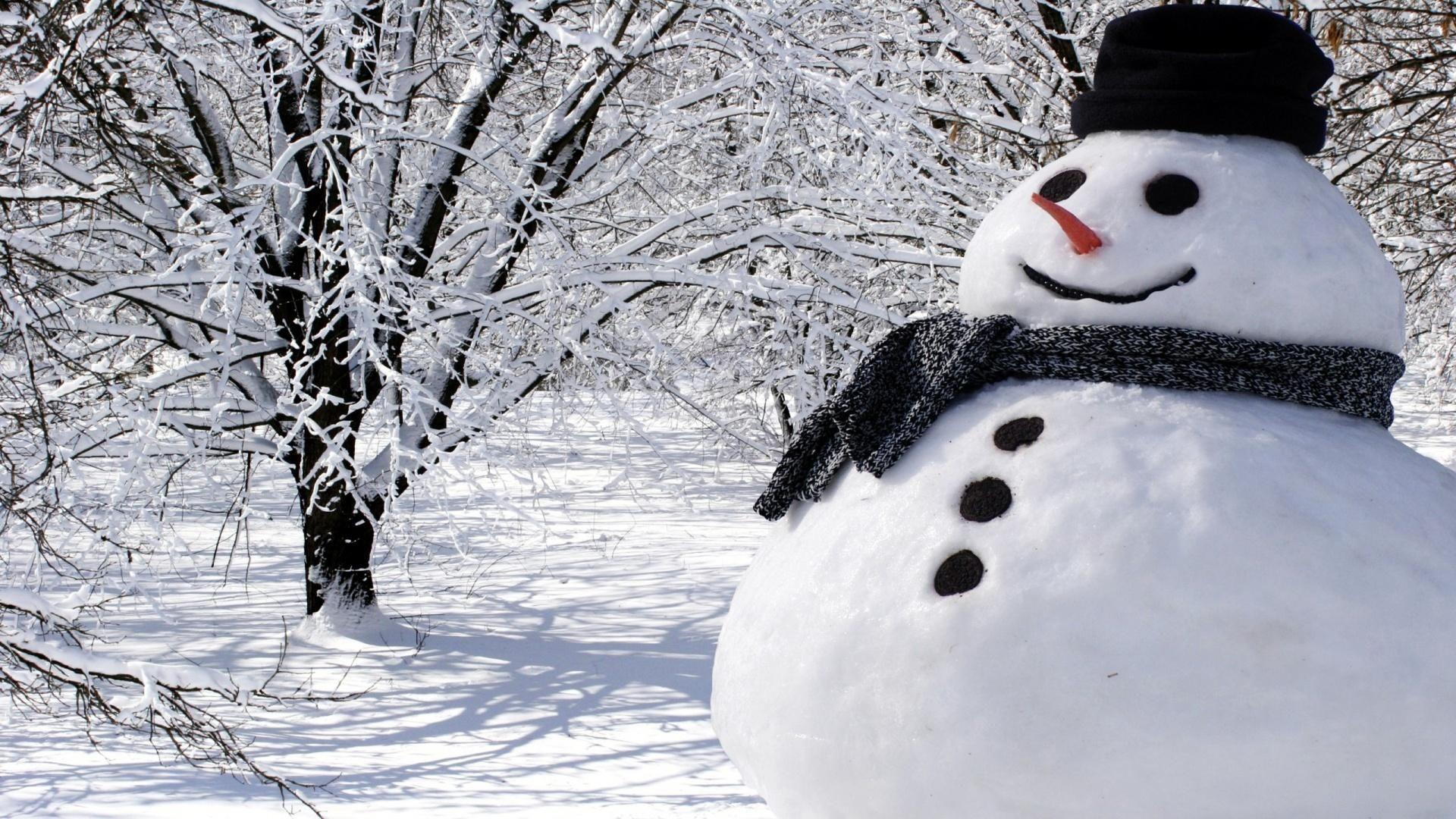 Snowman In Wilderness Wallpapers - Wallpaper Cave