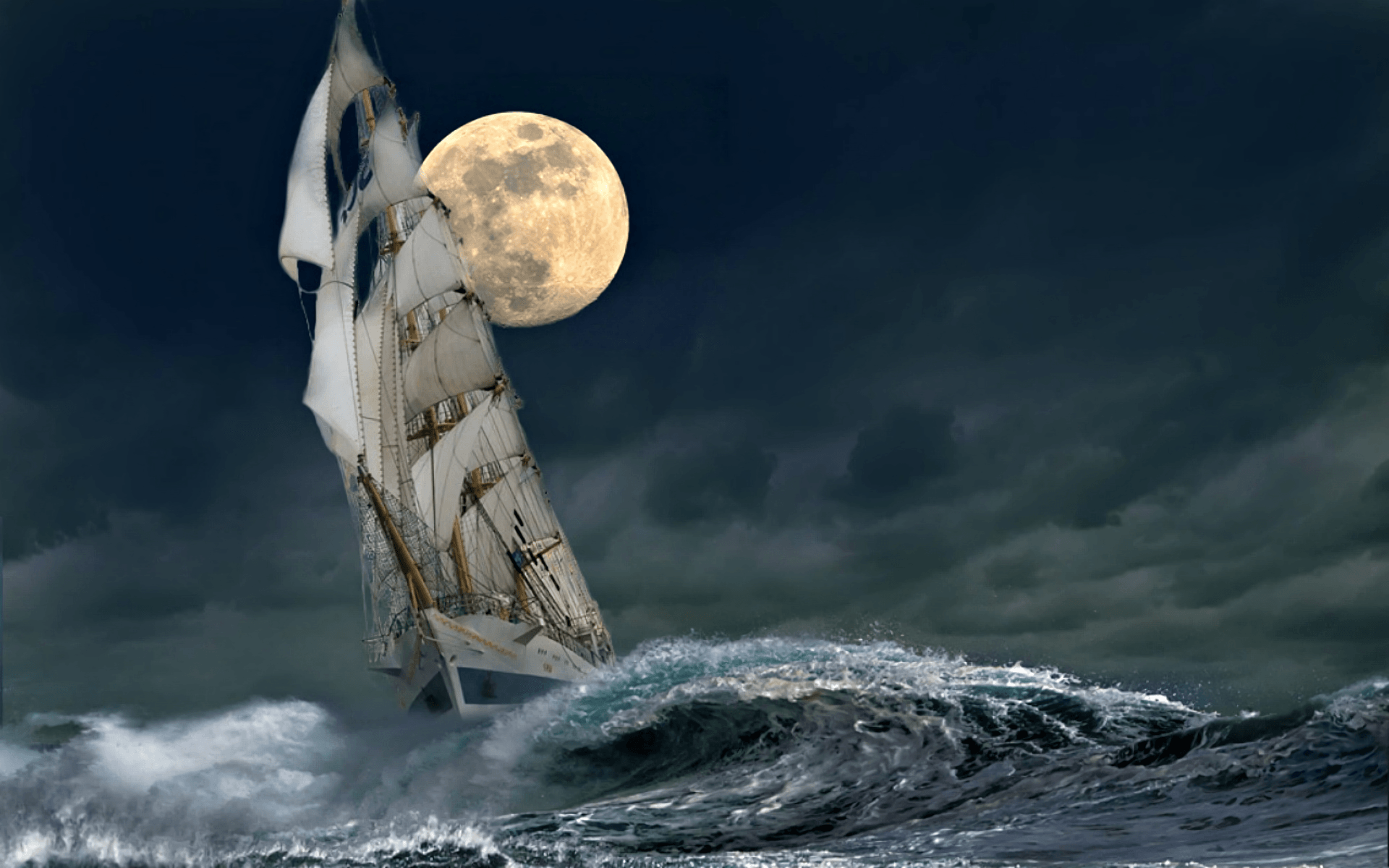 Moonlight Sailing Wallpapers - Wallpaper Cave