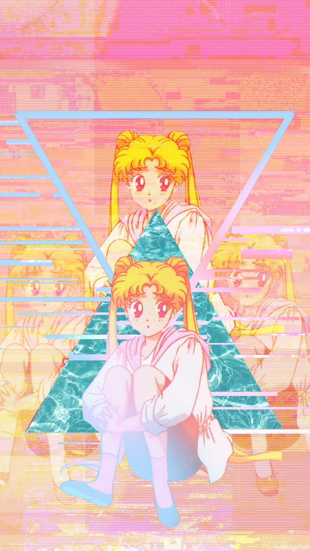 Vaporwave Anime Android Wallpapers - Wallpaper Cave