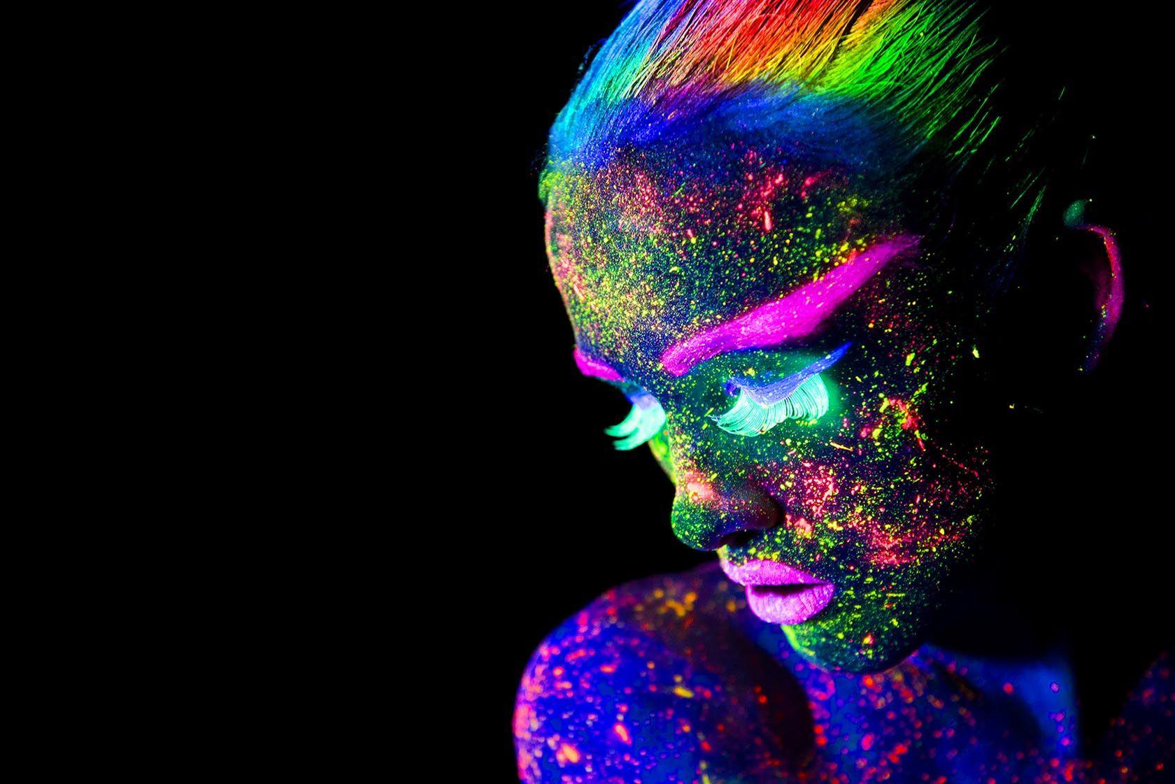 Neon Makeup Black Light Wallpapers - Wallpaper Cave
