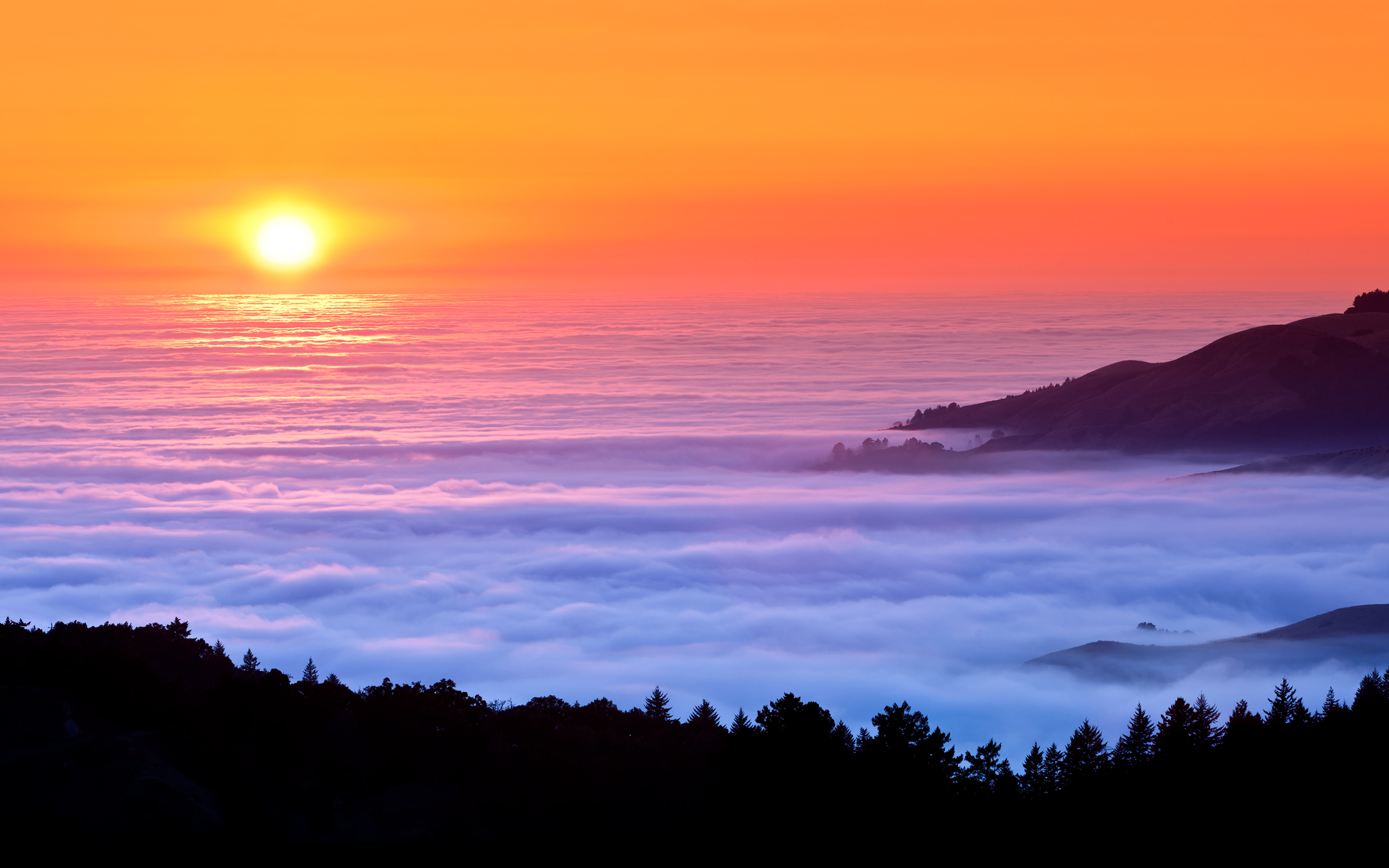 Fog Sunset Wallpapers - Wallpaper Cave