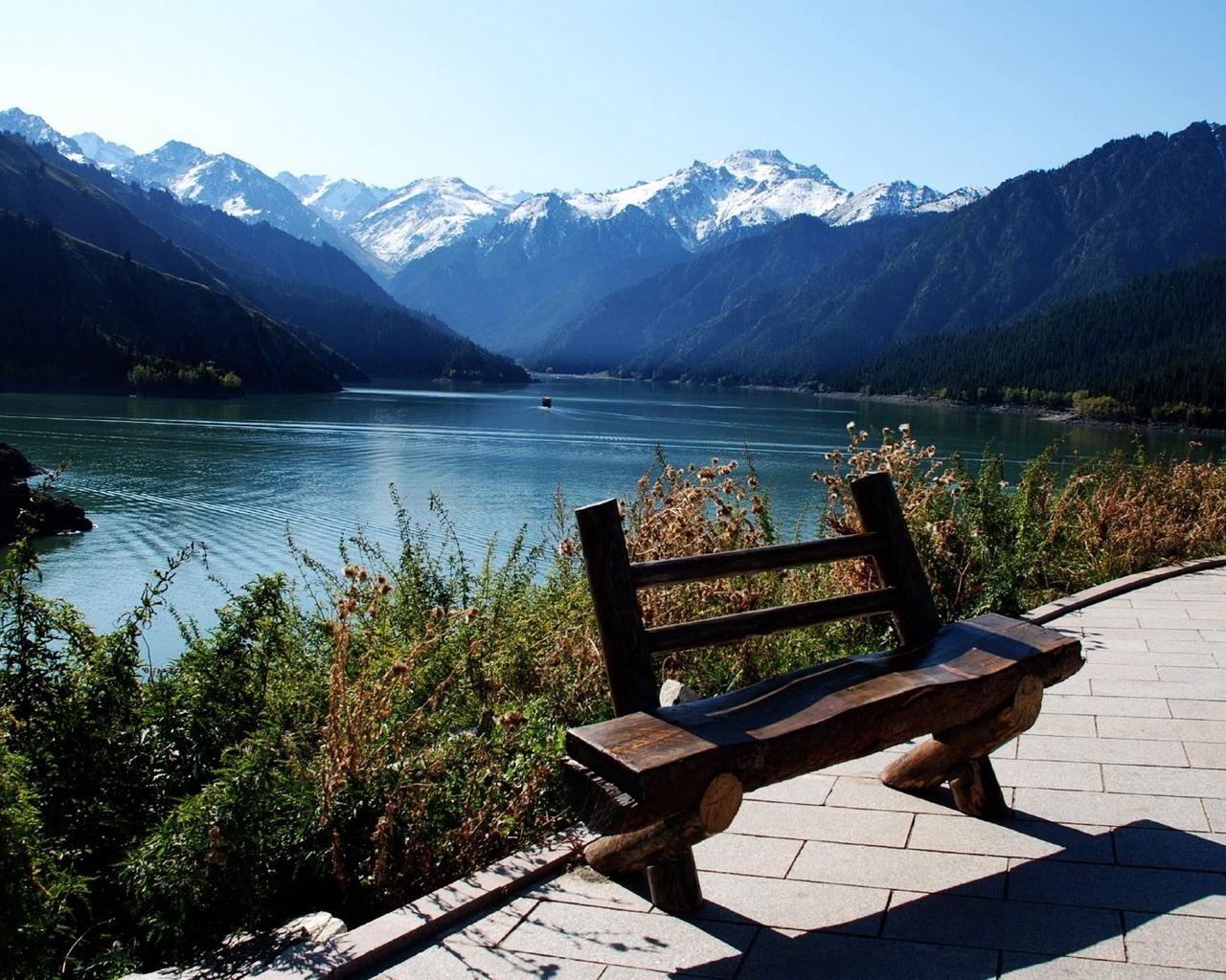 Bench By The Lake Wallpapers - Wallpaper Cave