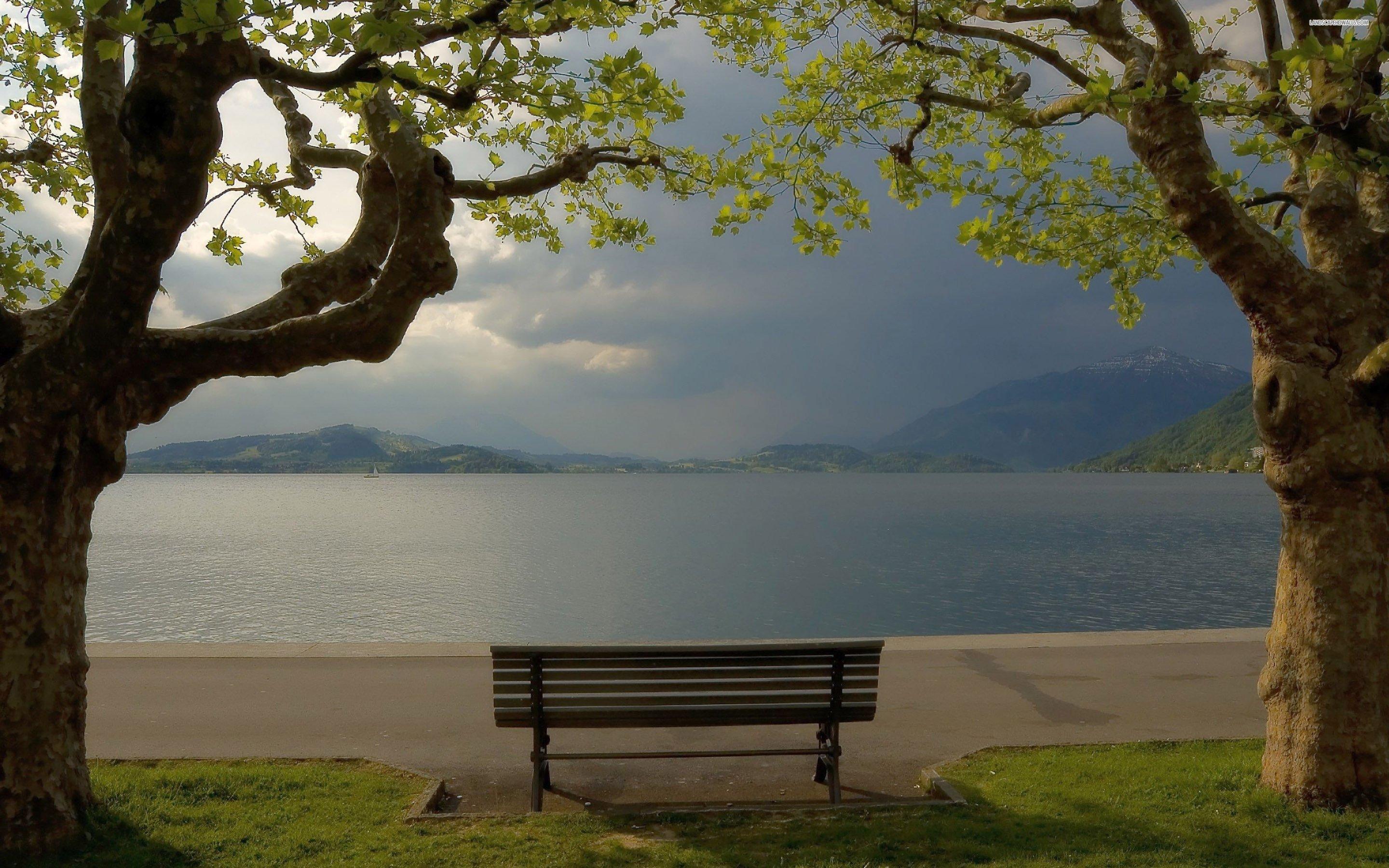 Bench By The Lake Wallpapers - Wallpaper Cave
