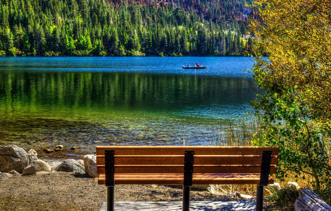 Bench By The Lake Wallpapers - Wallpaper Cave