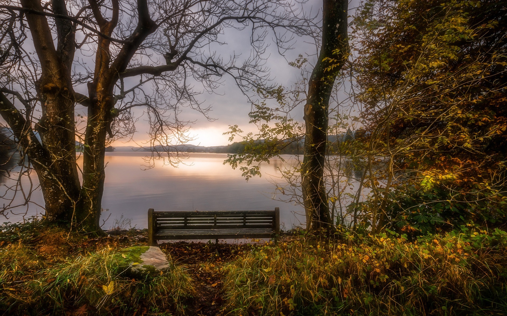 Bench By The Lake Wallpapers - Wallpaper Cave