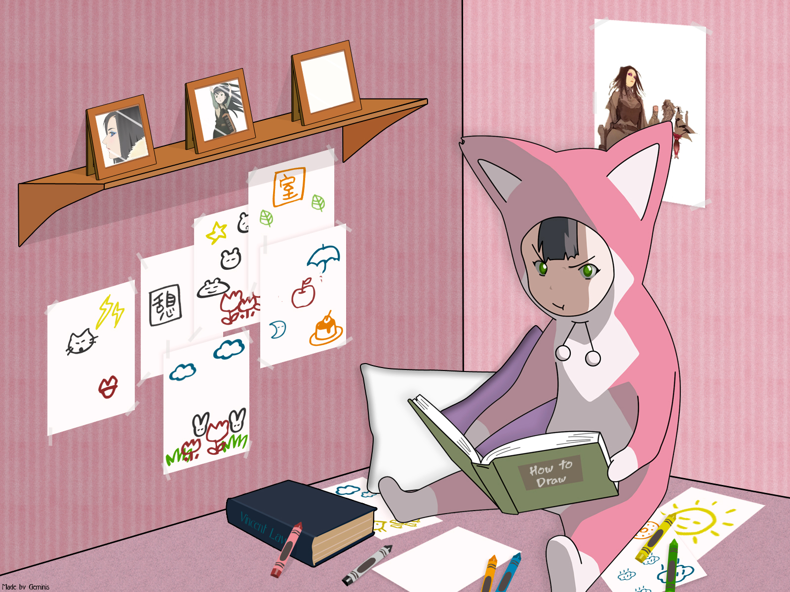 Anime Rooms Drawing Wallpapers - Wallpaper Cave