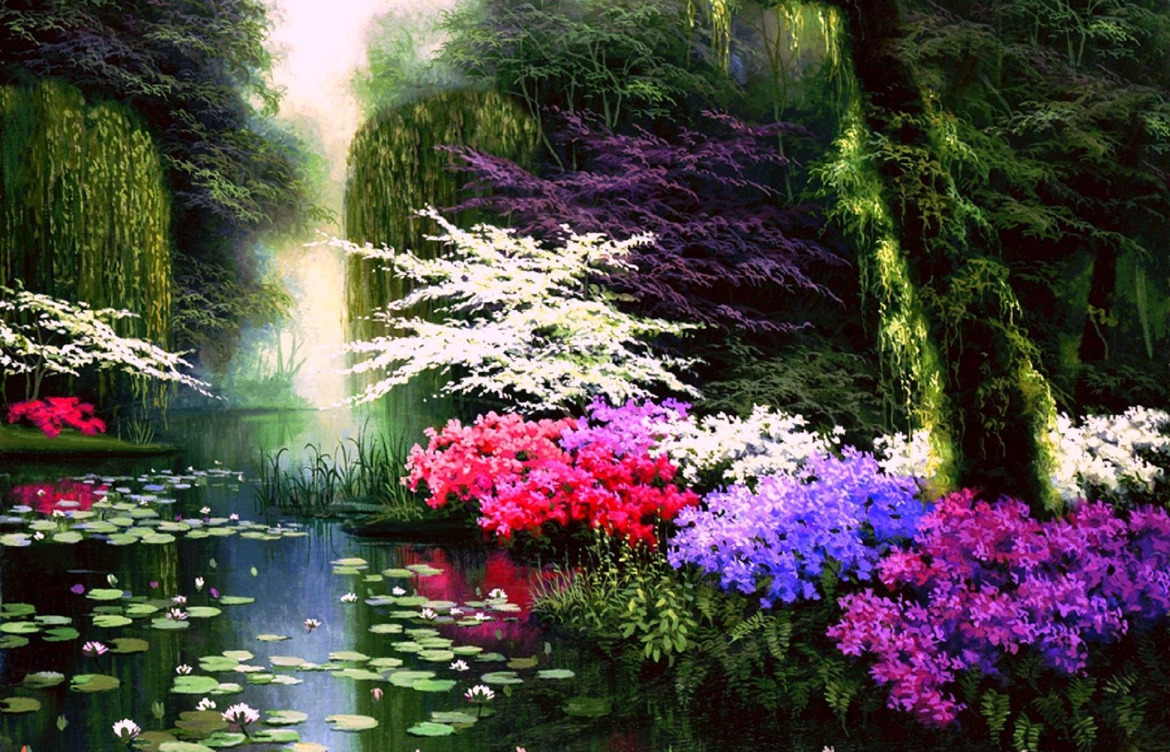 Flower Scene Wallpapers - Wallpaper Cave