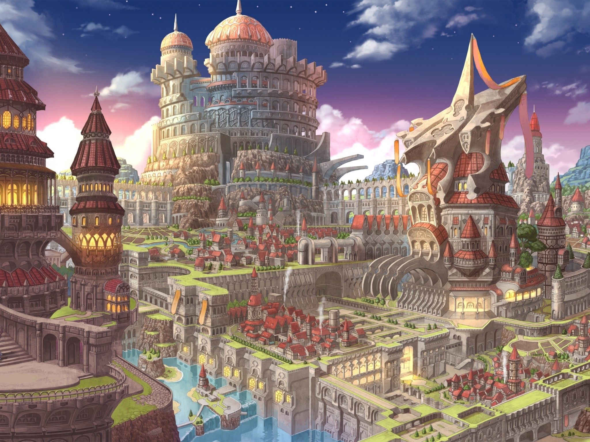 Anime Cities Wallpapers - Wallpaper Cave