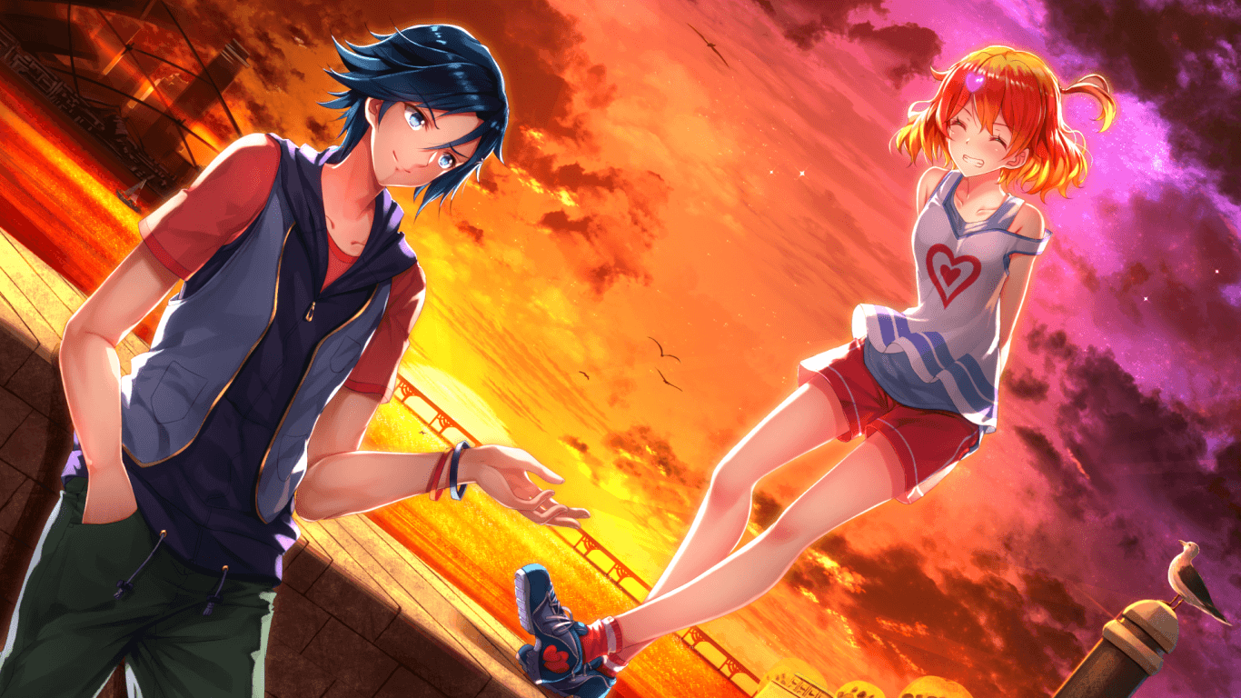 Anime Boy Sunset Wallpapers - Wallpaper Cave