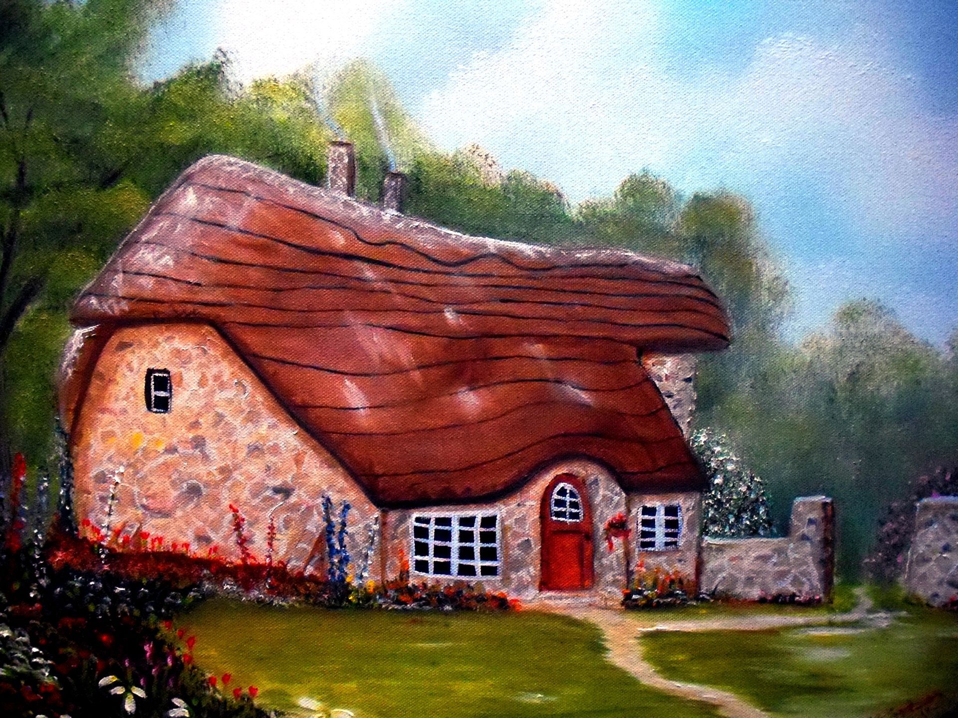 Spring Cottage Wallpapers - Wallpaper Cave