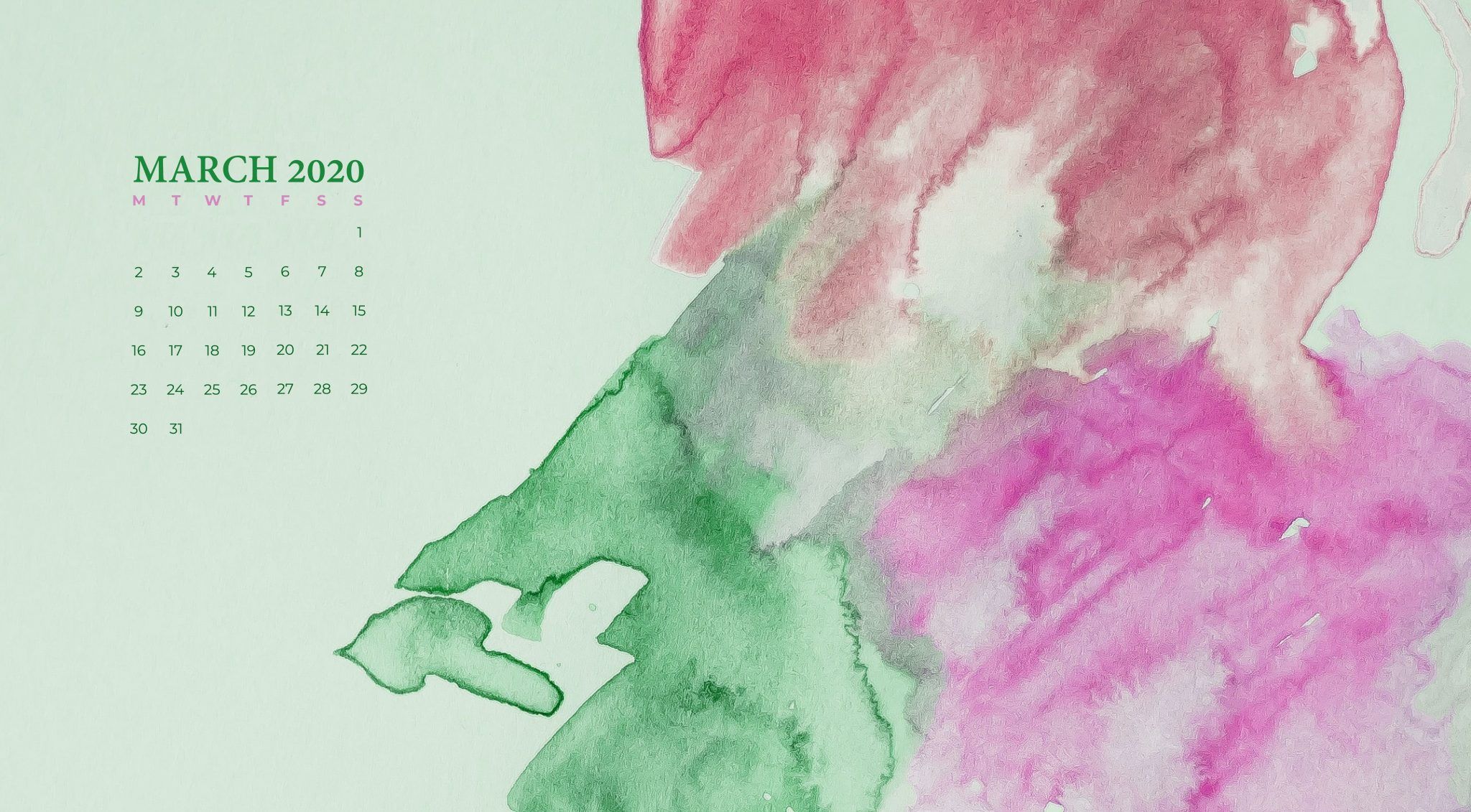 2020 March Calendar Desktop Wallpapers - Wallpaper Cave