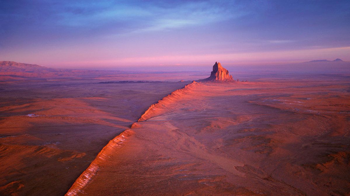 Shiprock Rock Formation New Mexico Wallpapers Wallpaper Cave