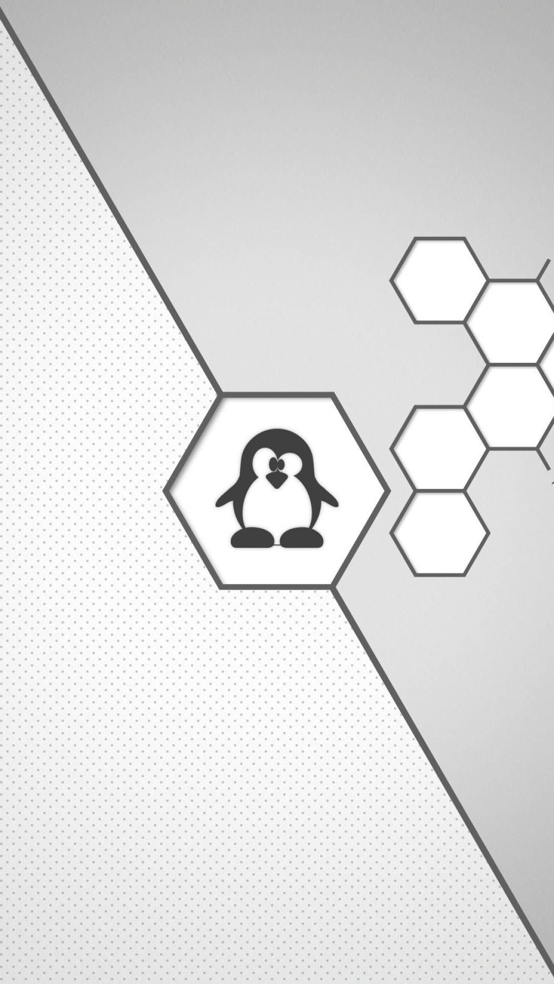 Linux Black White Cellphone Wallpapers - Wallpaper Cave
