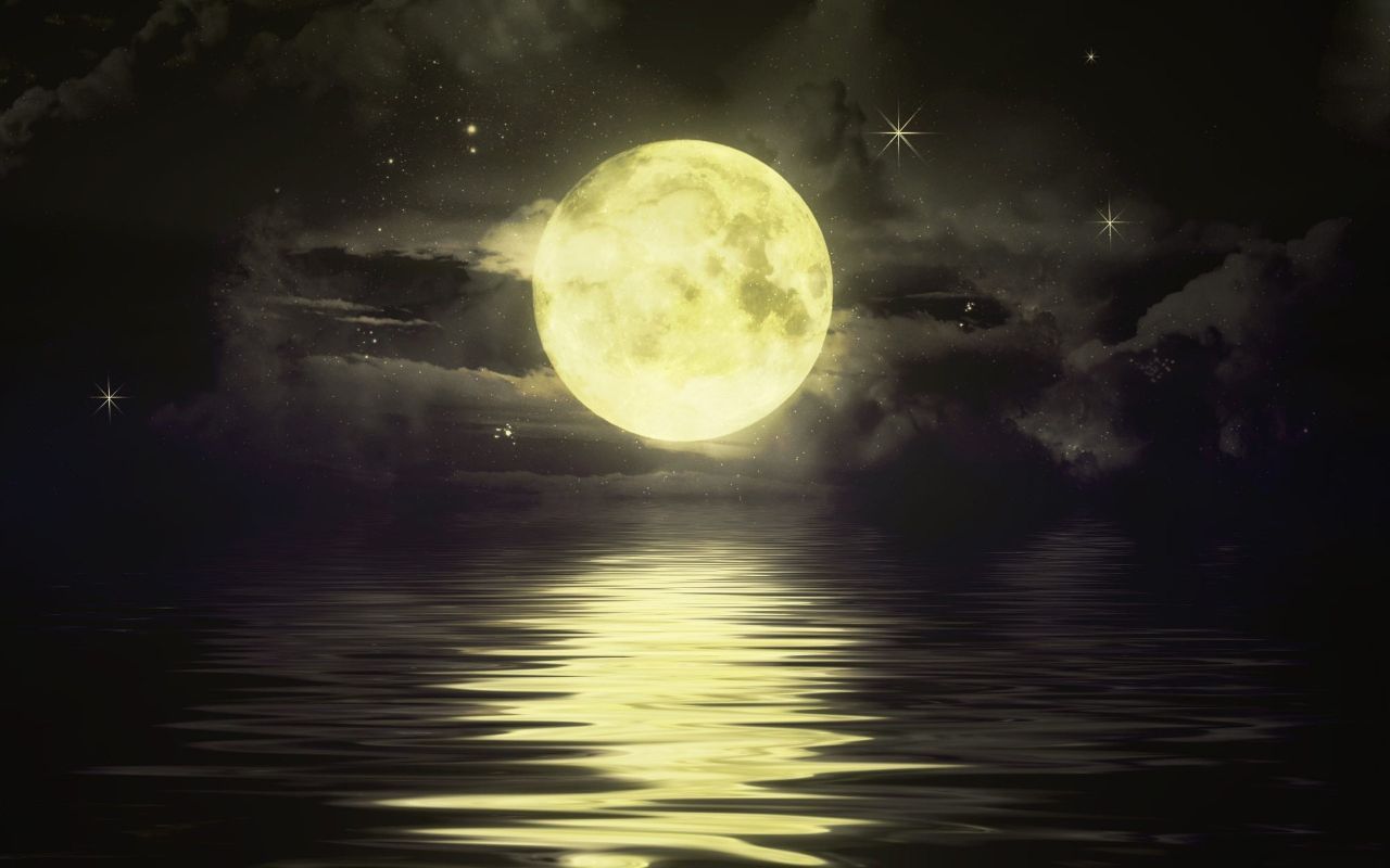 Moon With Water Wallpapers - Wallpaper Cave